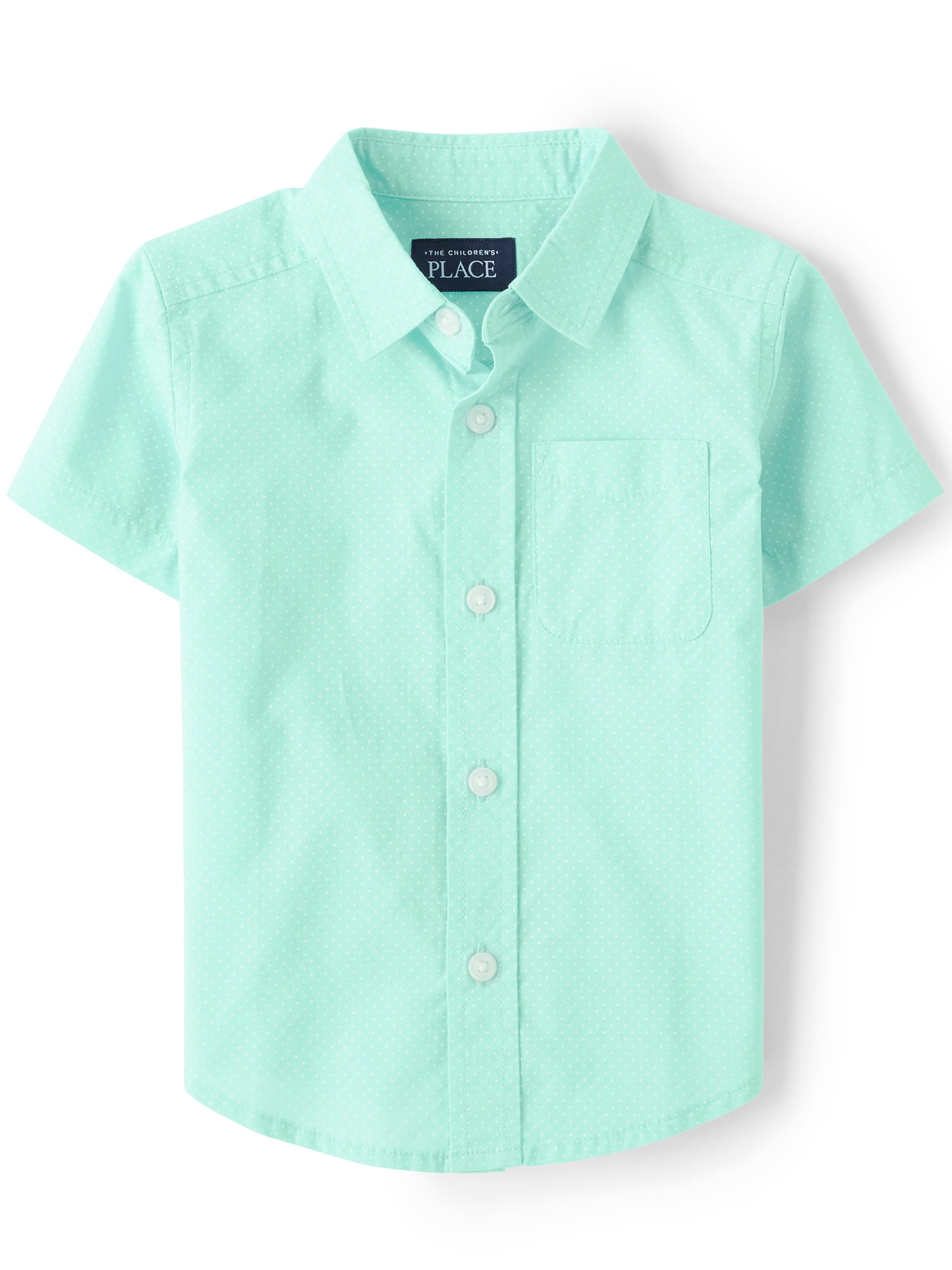 The Children's Place Boys Short Sleeve Button-up Shirt, Sizes XS-XXL ...