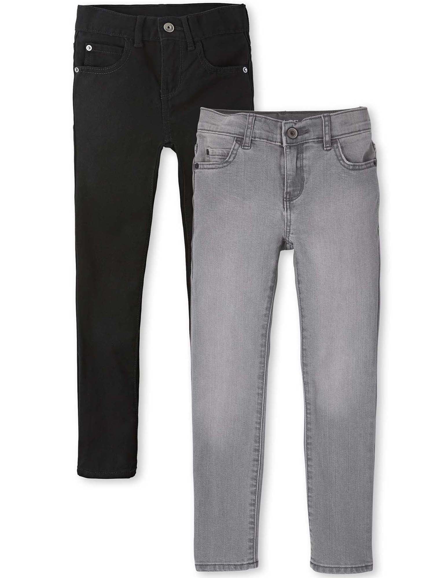 The Children's Place Boys Skinny Stretch Denim Jeans, 2-Pack, Sizes 4 ...