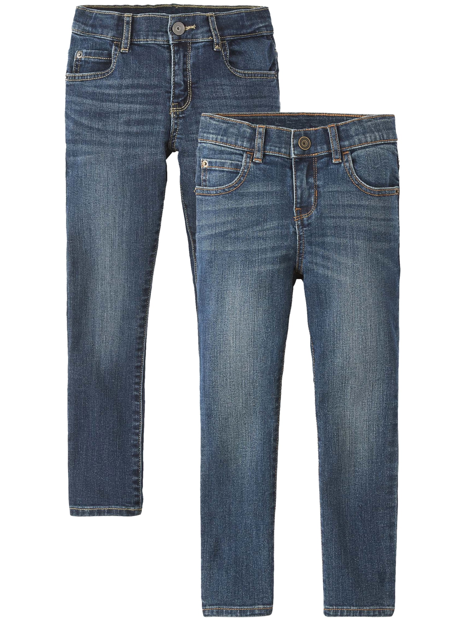 The Children's Place Boys Skinny Fit Denim Jeans, 2-Pack, Sizes 4-16 ...