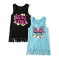 The Children's Place Girls Sleeveless Fringe Tank Top 2-Pack XS-XXL ...