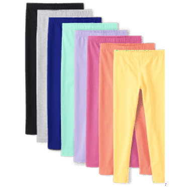 The Children's Place Toddler Girls Full Length Leggings, 3-Pack, Sizes ...