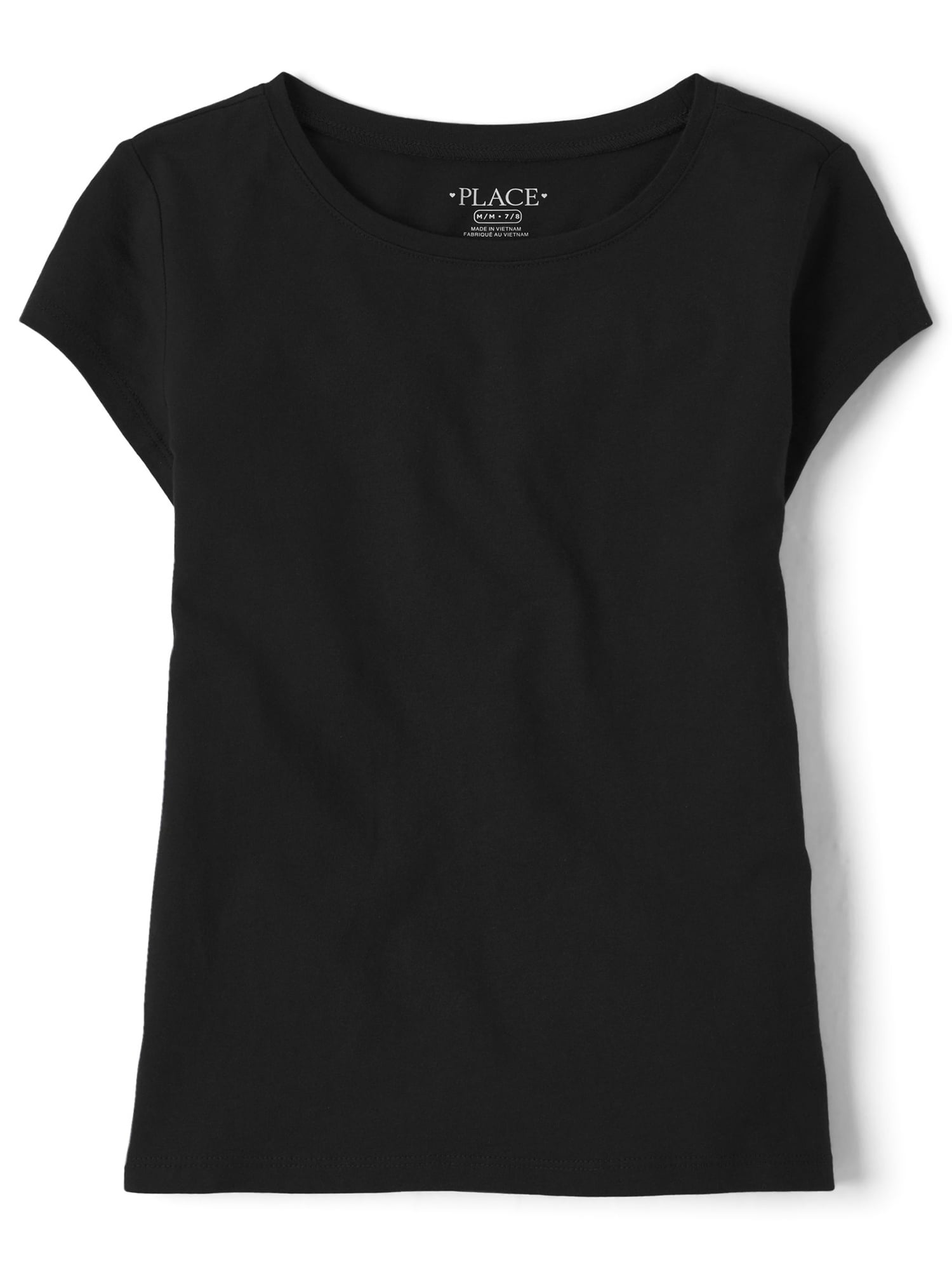 The Children's Place Girl's Short Sleeve Basic Layering Tee - Walmart.com