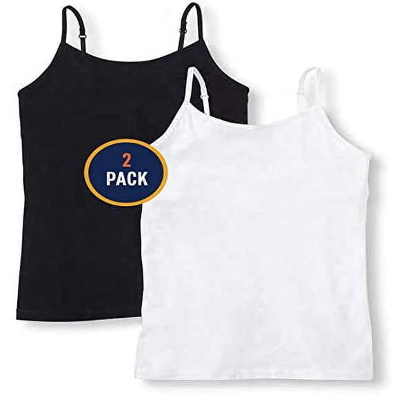The Children's Place Girls' Basic Cami 2-pack Black XXL (16) - Walmart.com