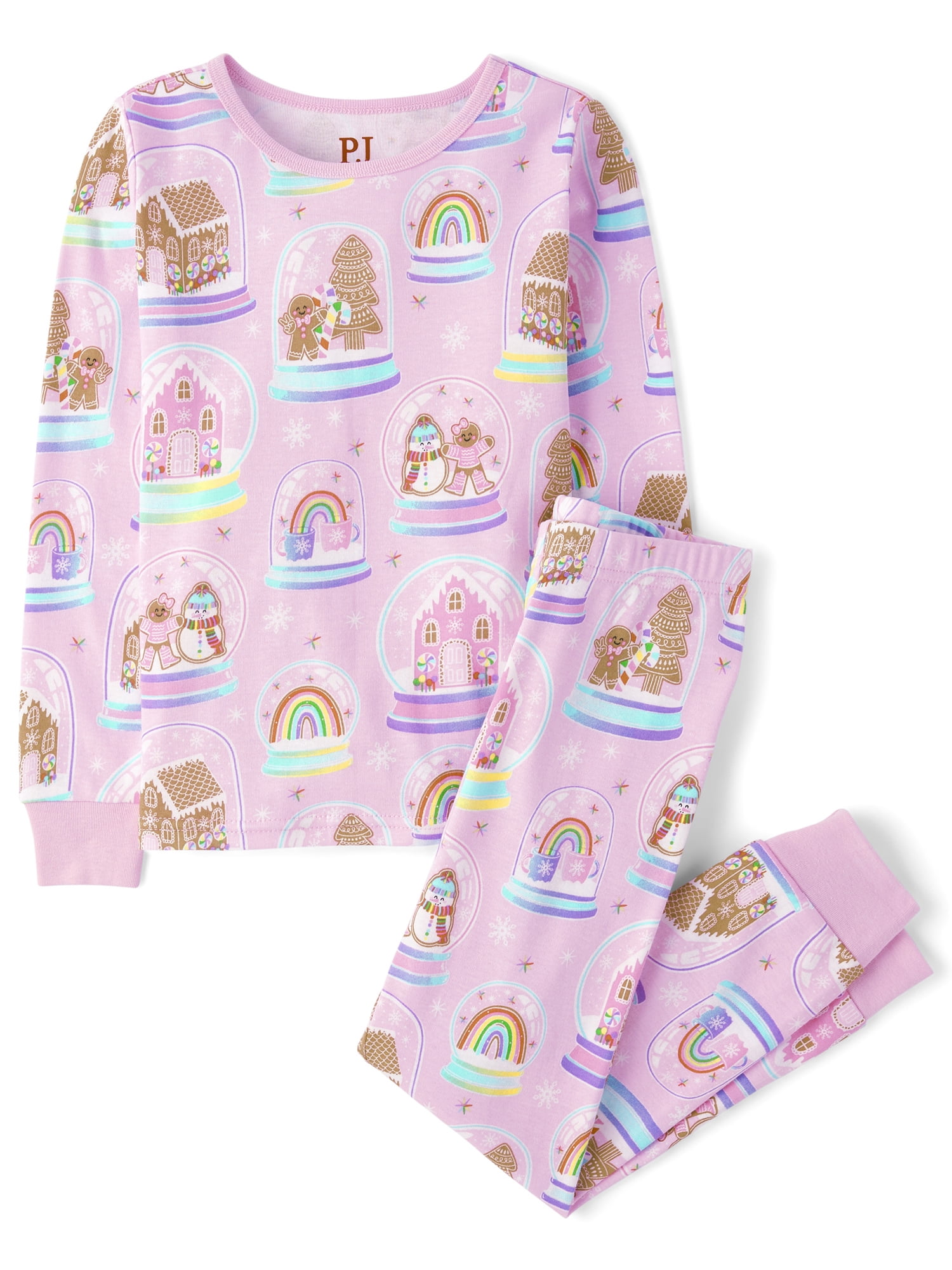 The Children's Place Girls Mommy & Me Matching Family Gingerbread Snow ...