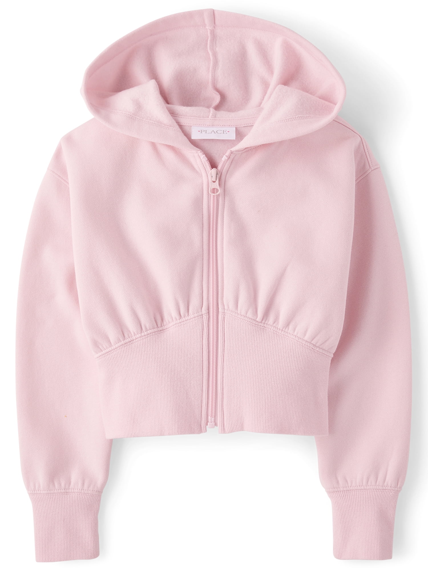 The Children's Place Girls Long Sleeve Premium Fleece Zip Up Hoodie ...