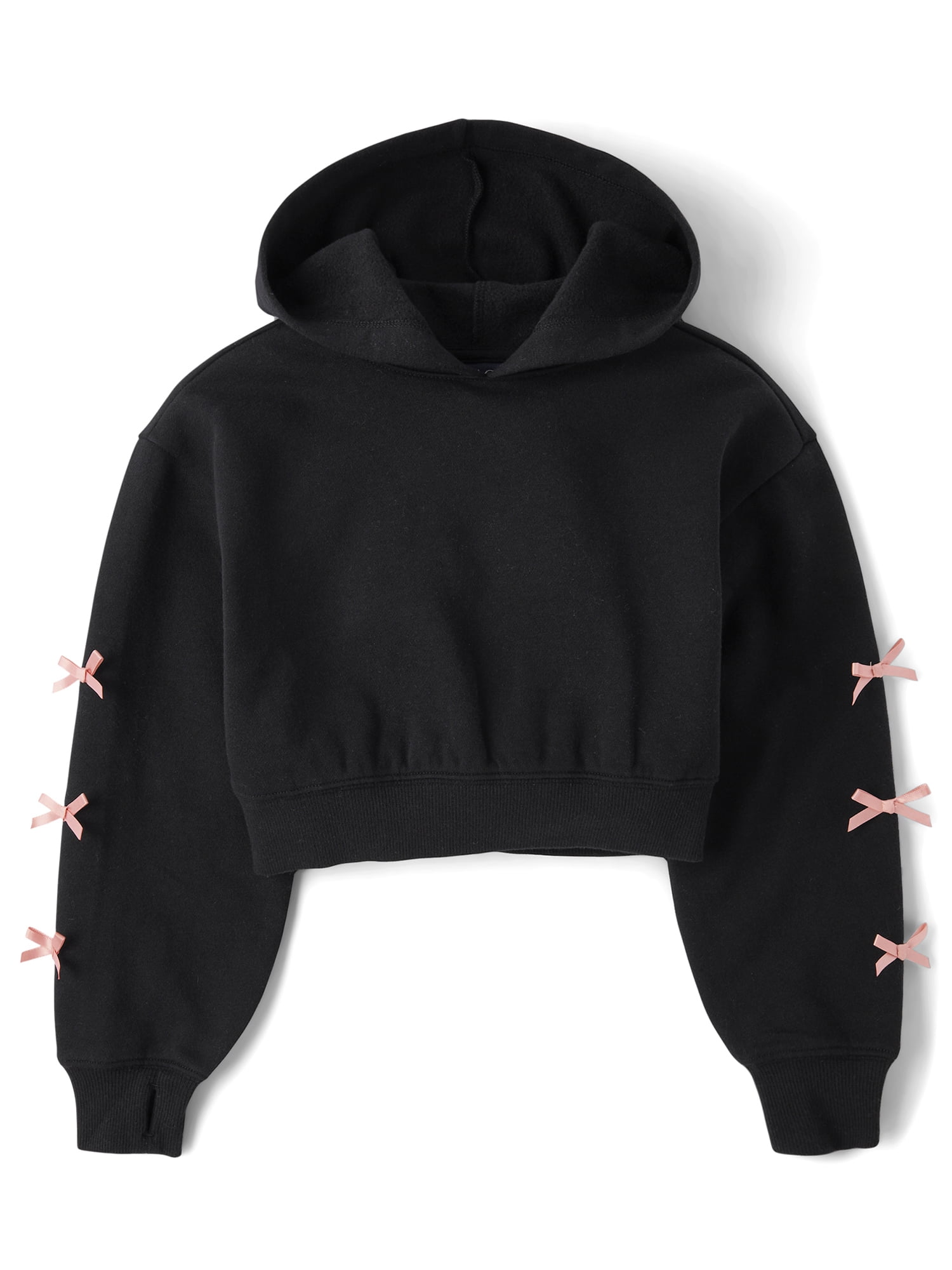 The Children's Place Girls Long Sleeve Pullover Fleece Hoodie, Sizes XS ...