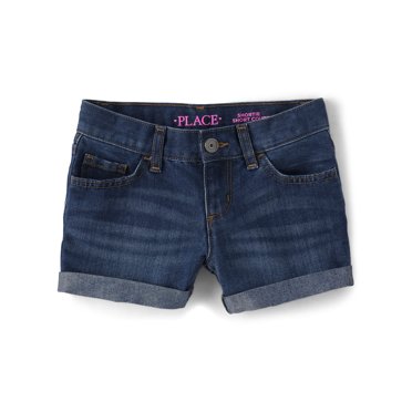 Wonder Nation Girls Denim Shorts Sizes 4-18 Plus Stretch Cotton ...
