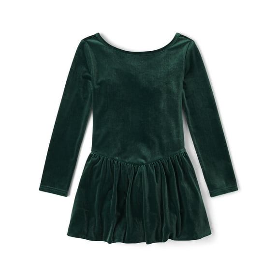 The Children's Place Girls Scoop Neck Long Sleeve Velour Bubble Dress ...