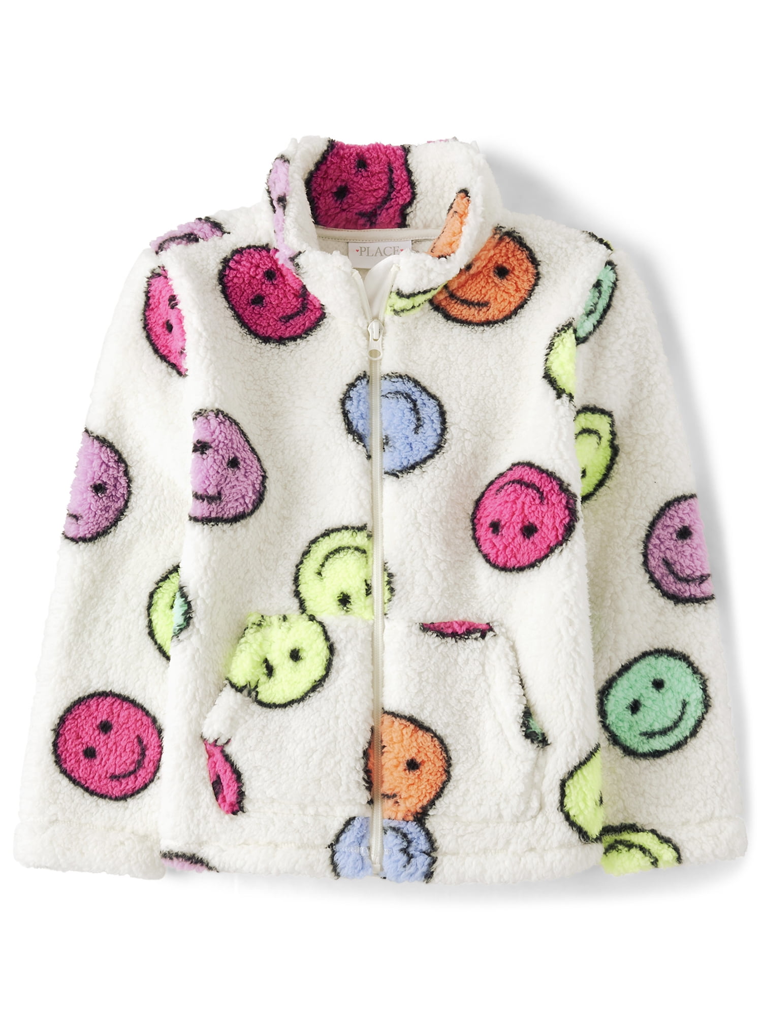 The Children's Place Girls Sherpa Full Zip Doorbuster, Sizes XS-XXL ...