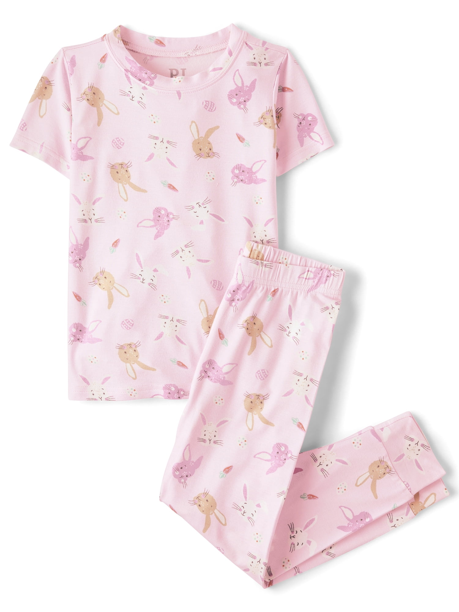 The Children's Place Girls Short Sleeve Easter Print Snug Fit Cotton ...