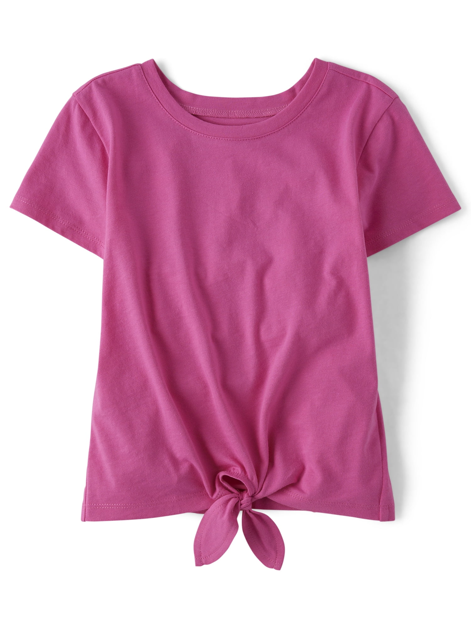 The Children's Place Girls Short Sleeve Tie-Front T-Shirt, Sizes XS-XXL ...