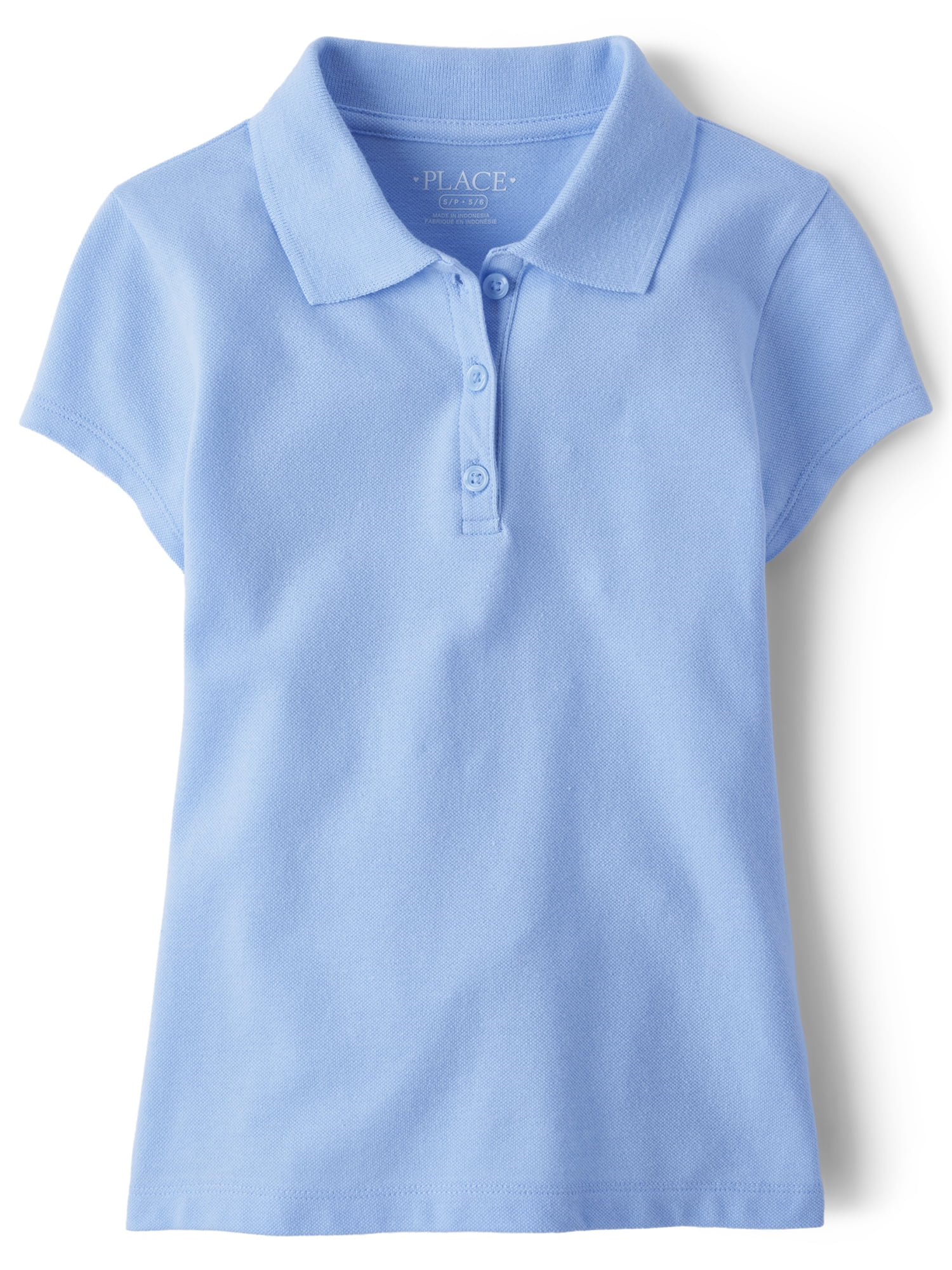 The Children's Place Girls Uniform Short Sleeve Pique Polo, Sizes XS ...