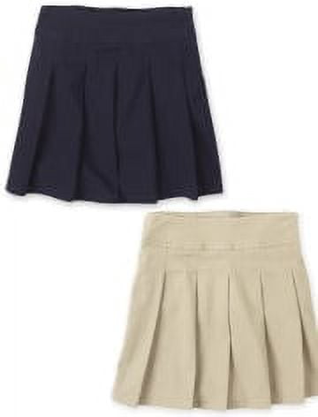 The Children's Place Girls Uniform Pleated Skort, 2-Pack, Sizes XS-XXL ...