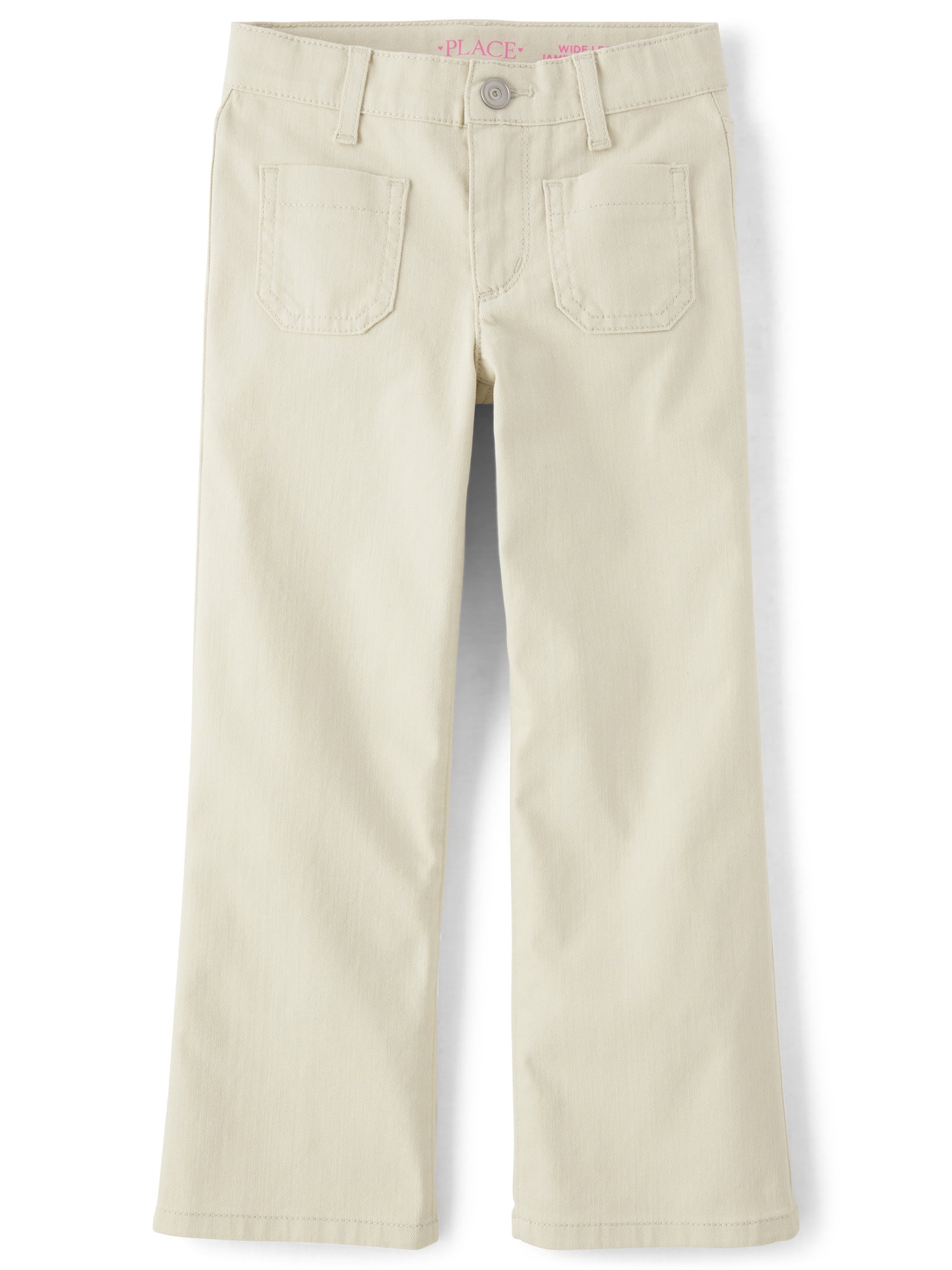 The Children's Place Girls Wide Leg Front Pocket Woven Bottoms, Sizes 4 ...