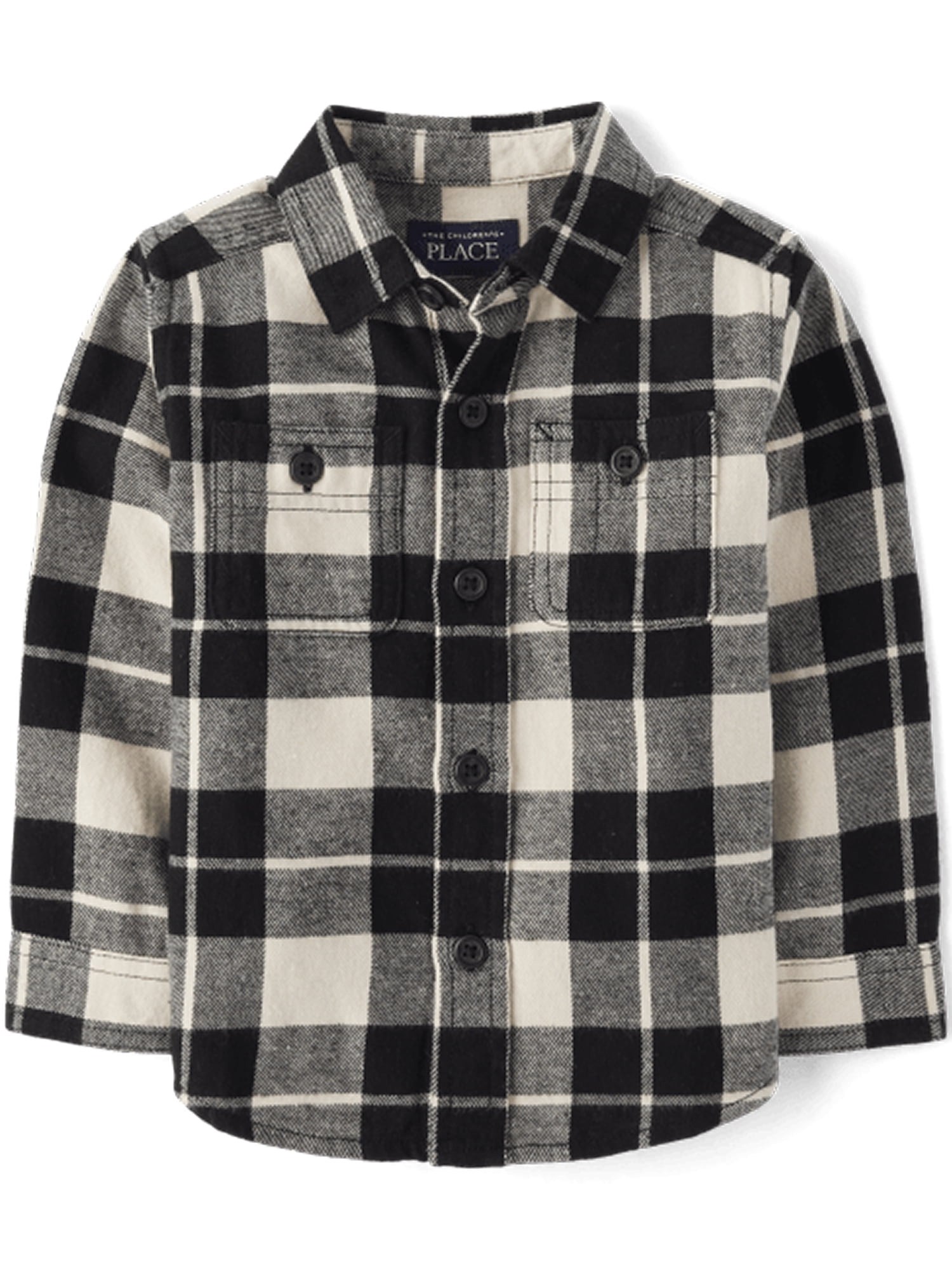 The Children's Place Toddler Boys Long Sleeve Woven Tops, Sizes 12M-5T ...