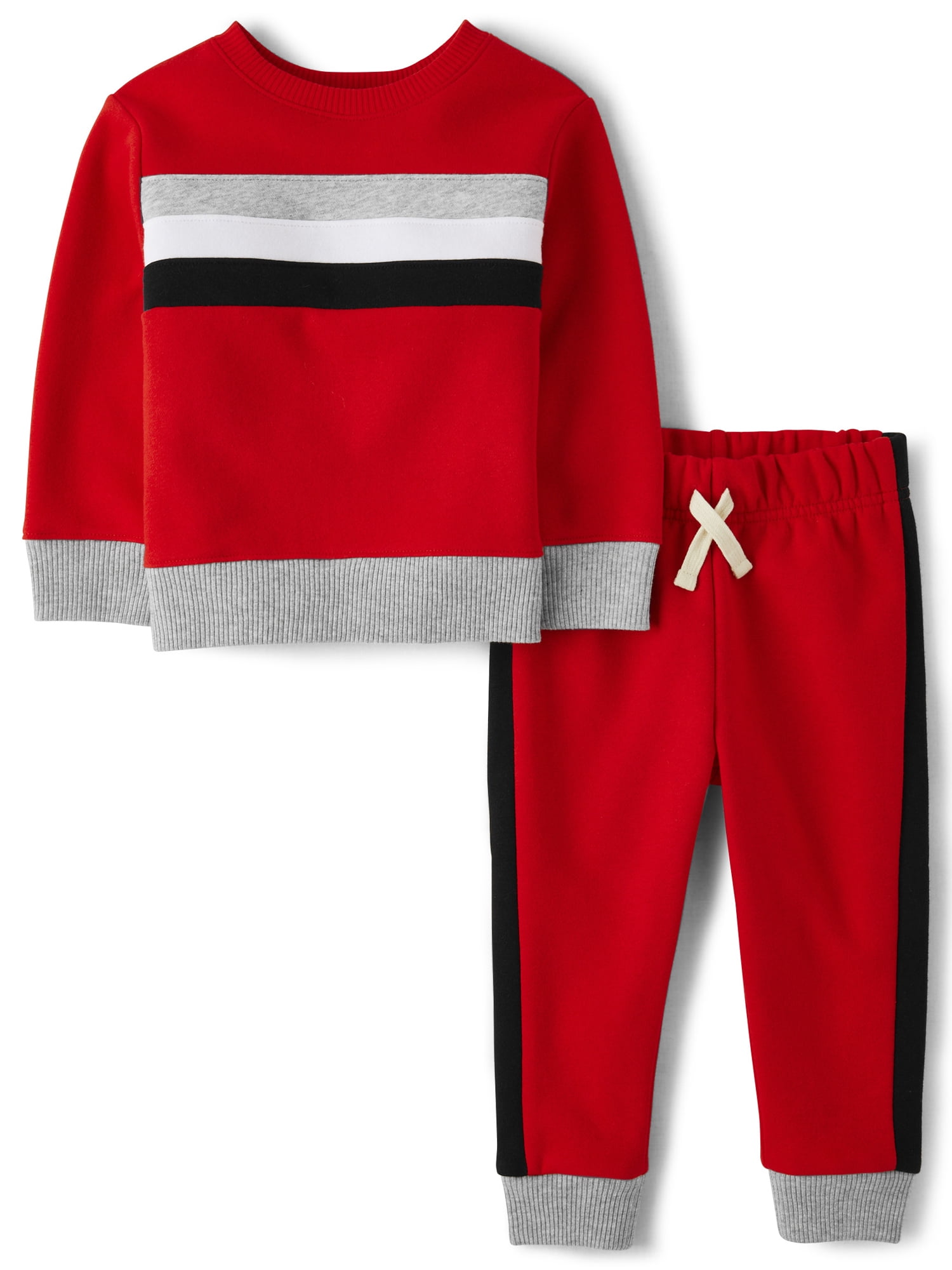 The Children's Place Toddler Boys Sweatshirt & Jogger Pant Outfit Set ...