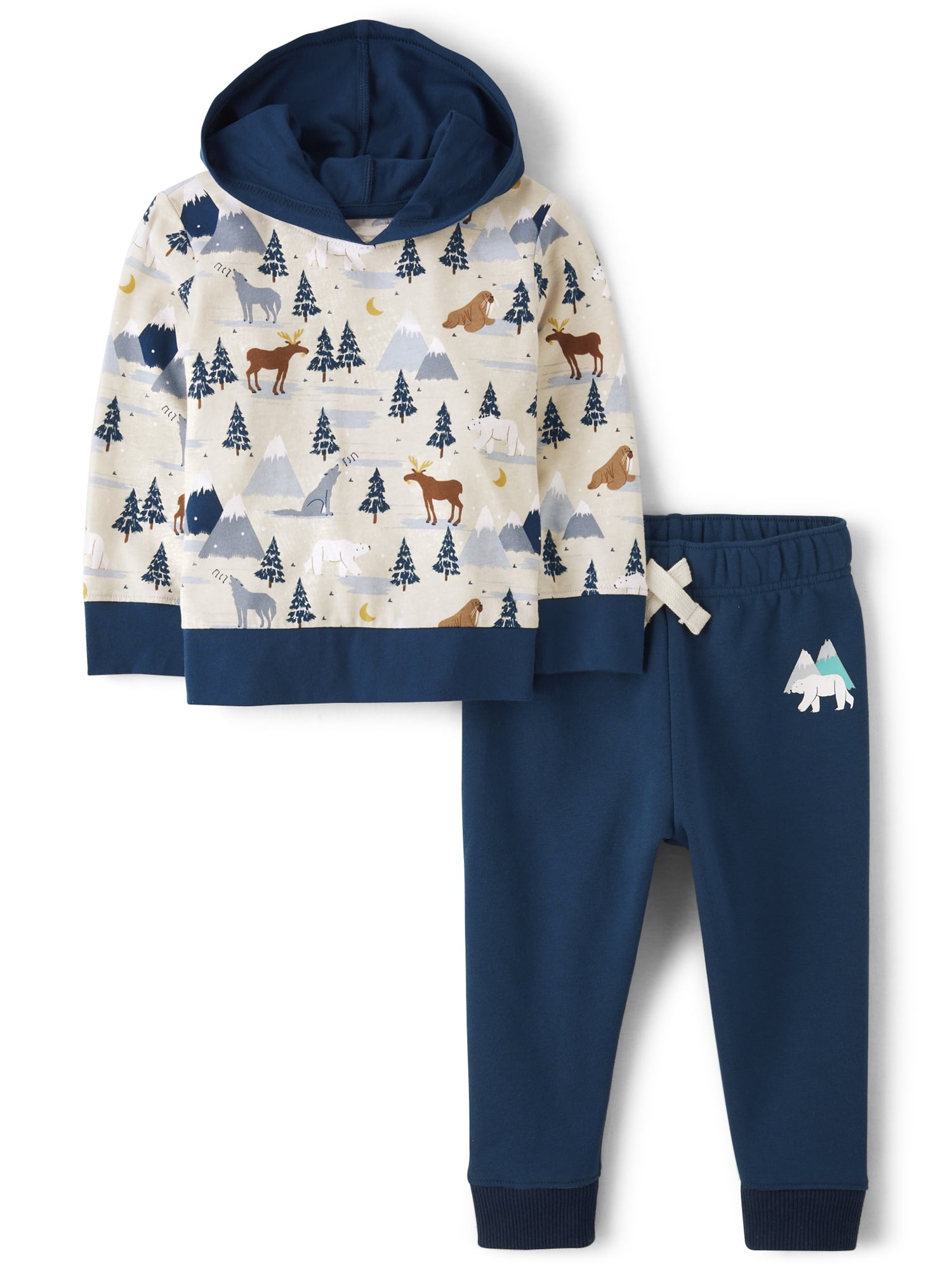 The Children's Place Toddler Boys Hoodie & Jogger Pants 2-Piece Set ...