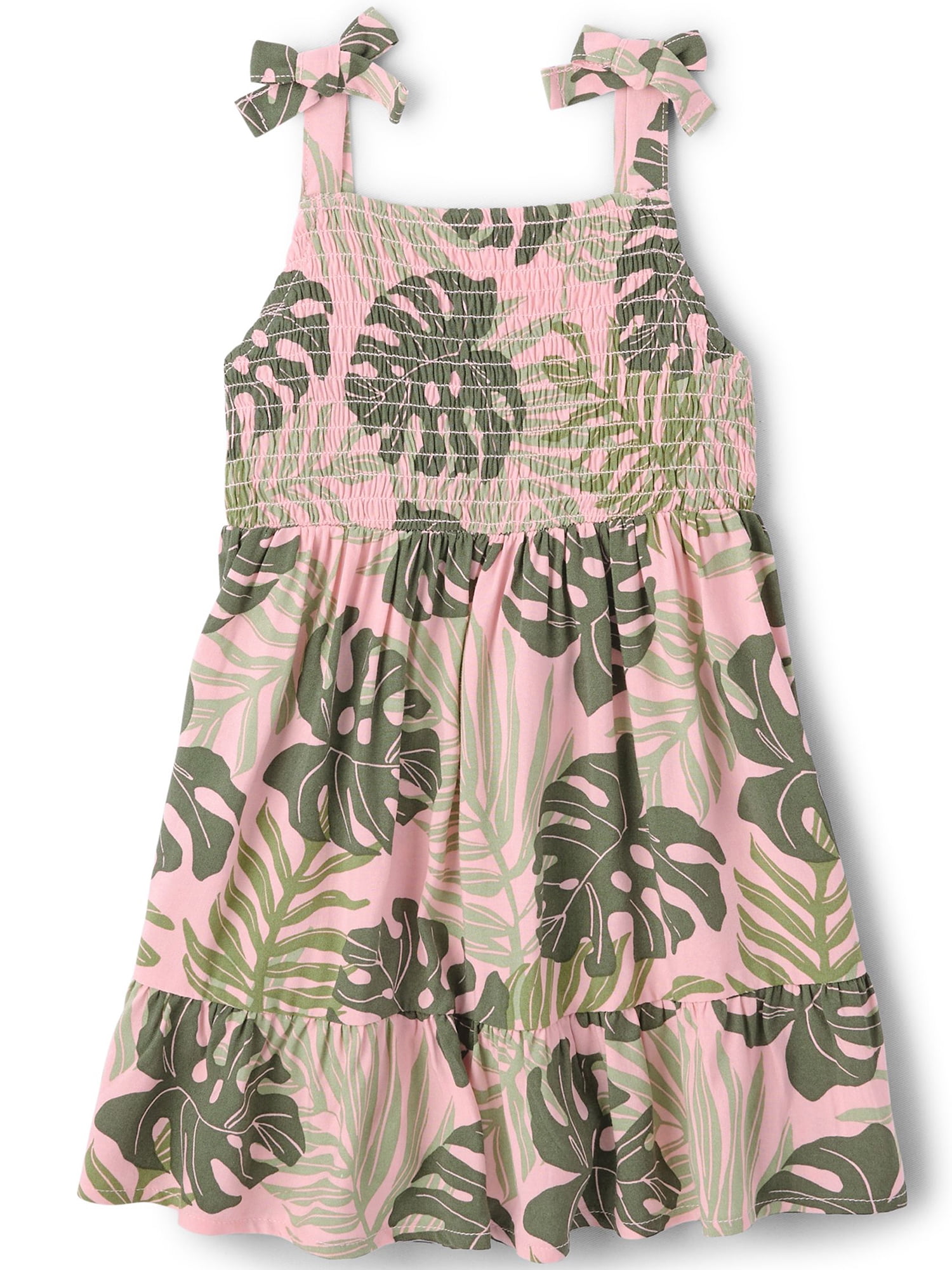 The Children's Place Toddler Girl Tiered Dress, Sizes 12M-5T - Walmart.com