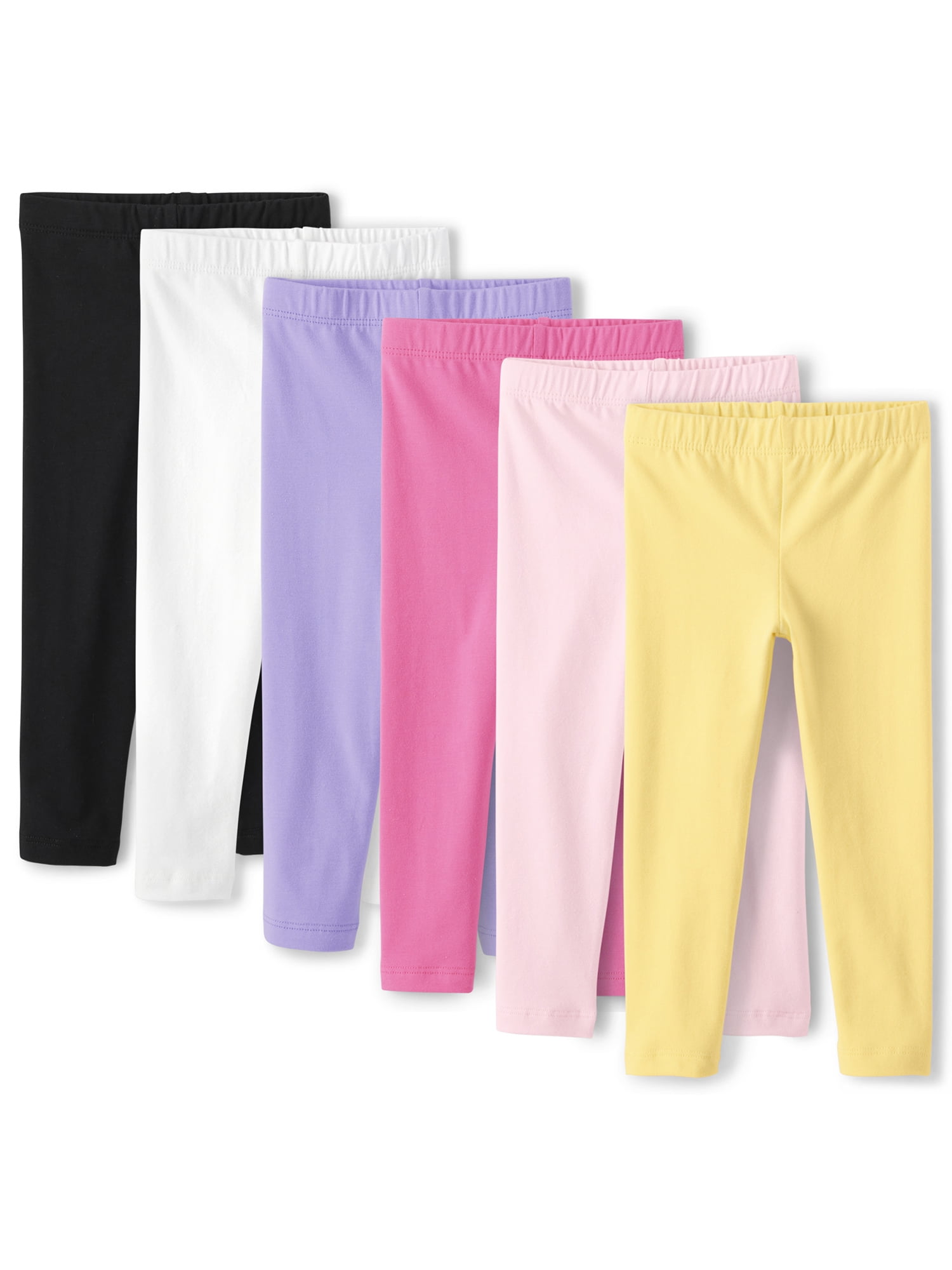 The Children's Place Baby & Toddler Girls Pull-On Leggigns, 6-Pack ...