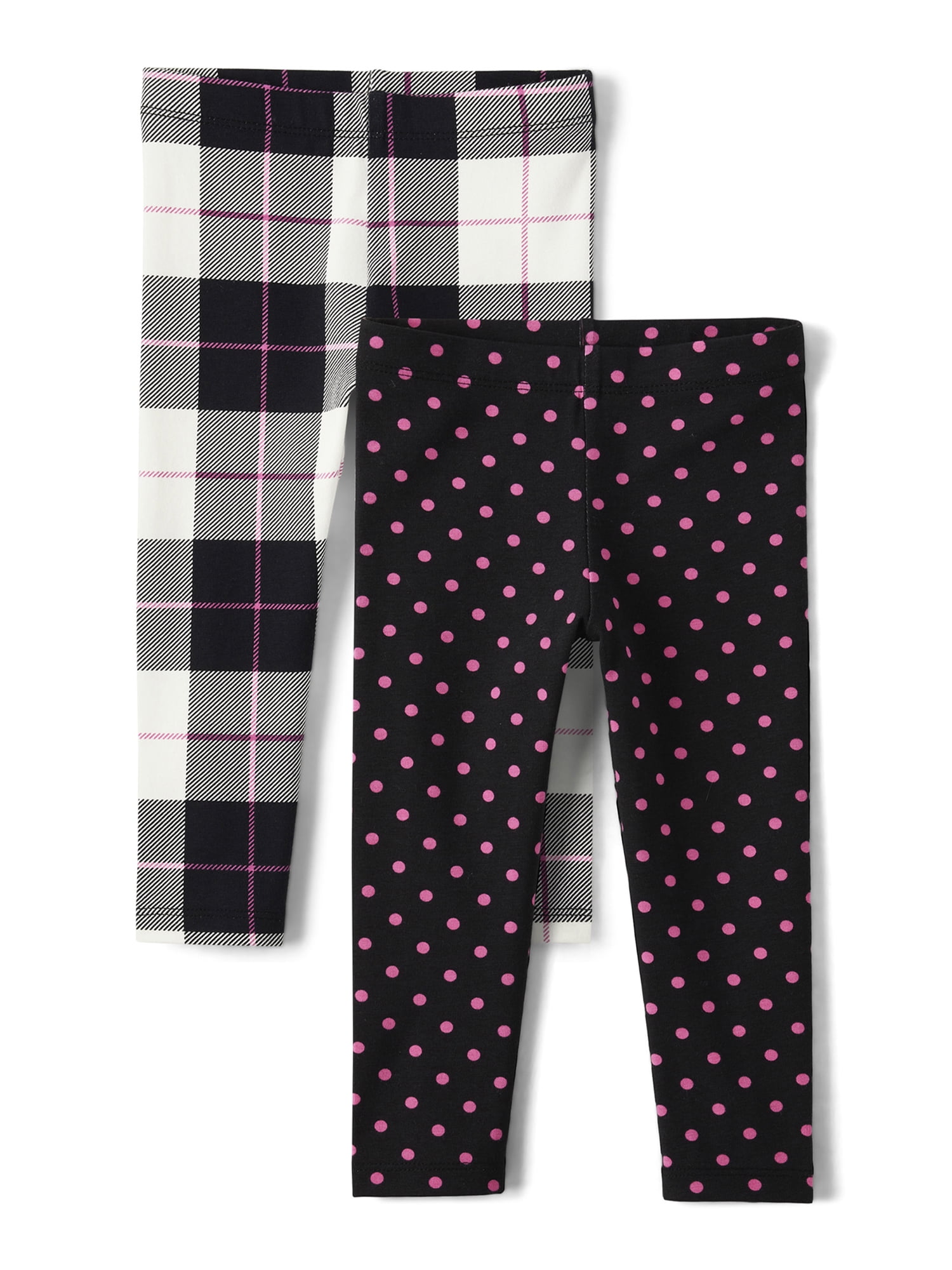 The Children's Place Toddler Girls Full Length Leggings, 2-Pack, Sizes ...