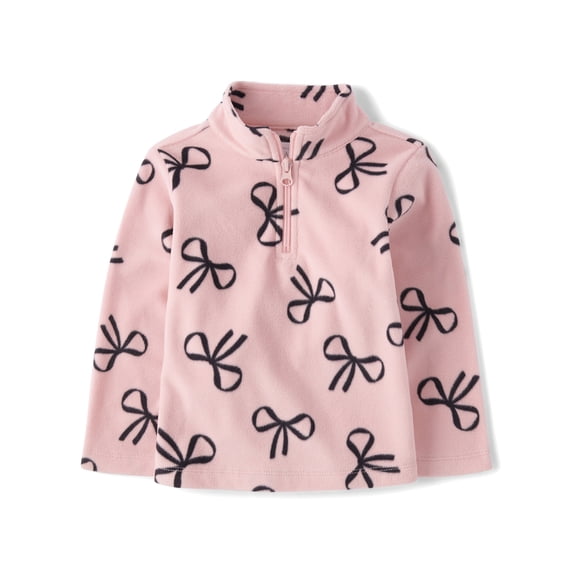 The Children's Place Toddler Girls Long Sleeve Microfleece Half Zip ...