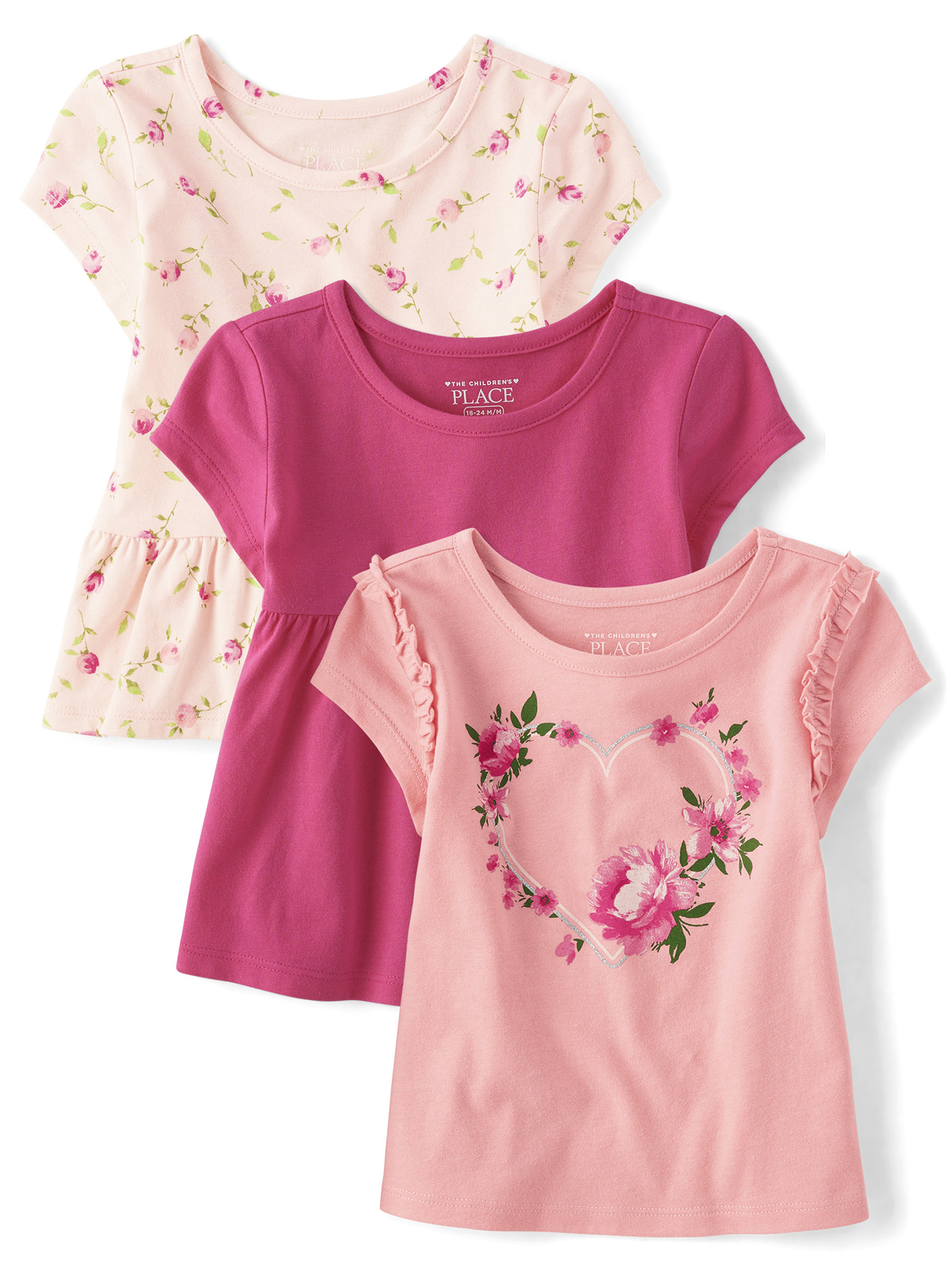 Hasbro "Friends Forever" Toddler Girl Long Sleeve Peplum Top - Walmart.com