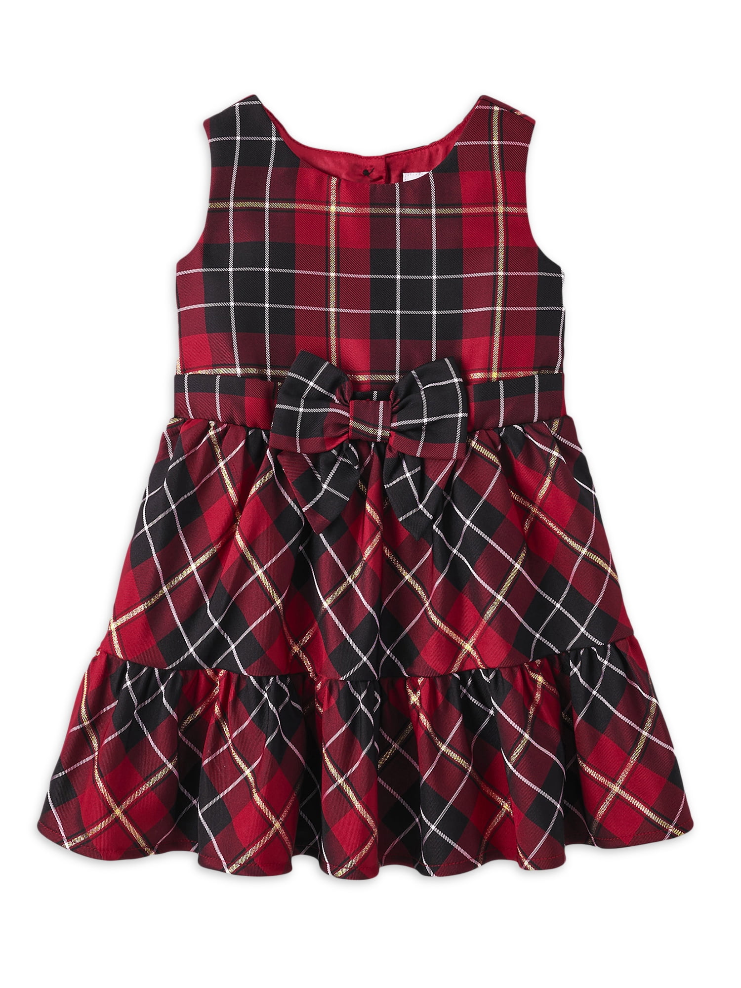The Children's Place Toddler Girls Tiered Plaid Dress, Sizes 6M-5T ...