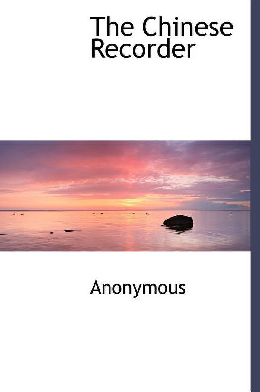 The Chinese Recorder (Hardcover) - Walmart.com