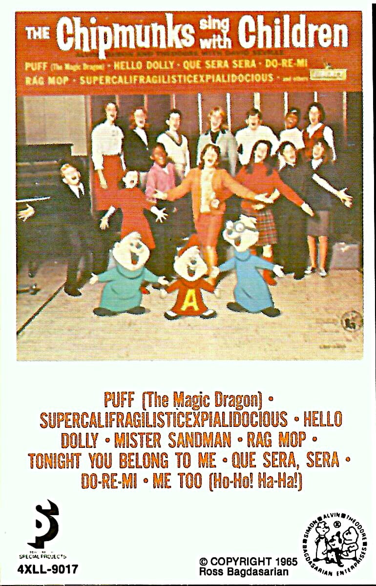 The Chipmunks – The Chipmunks Sing With Children (New) (Cassette ...