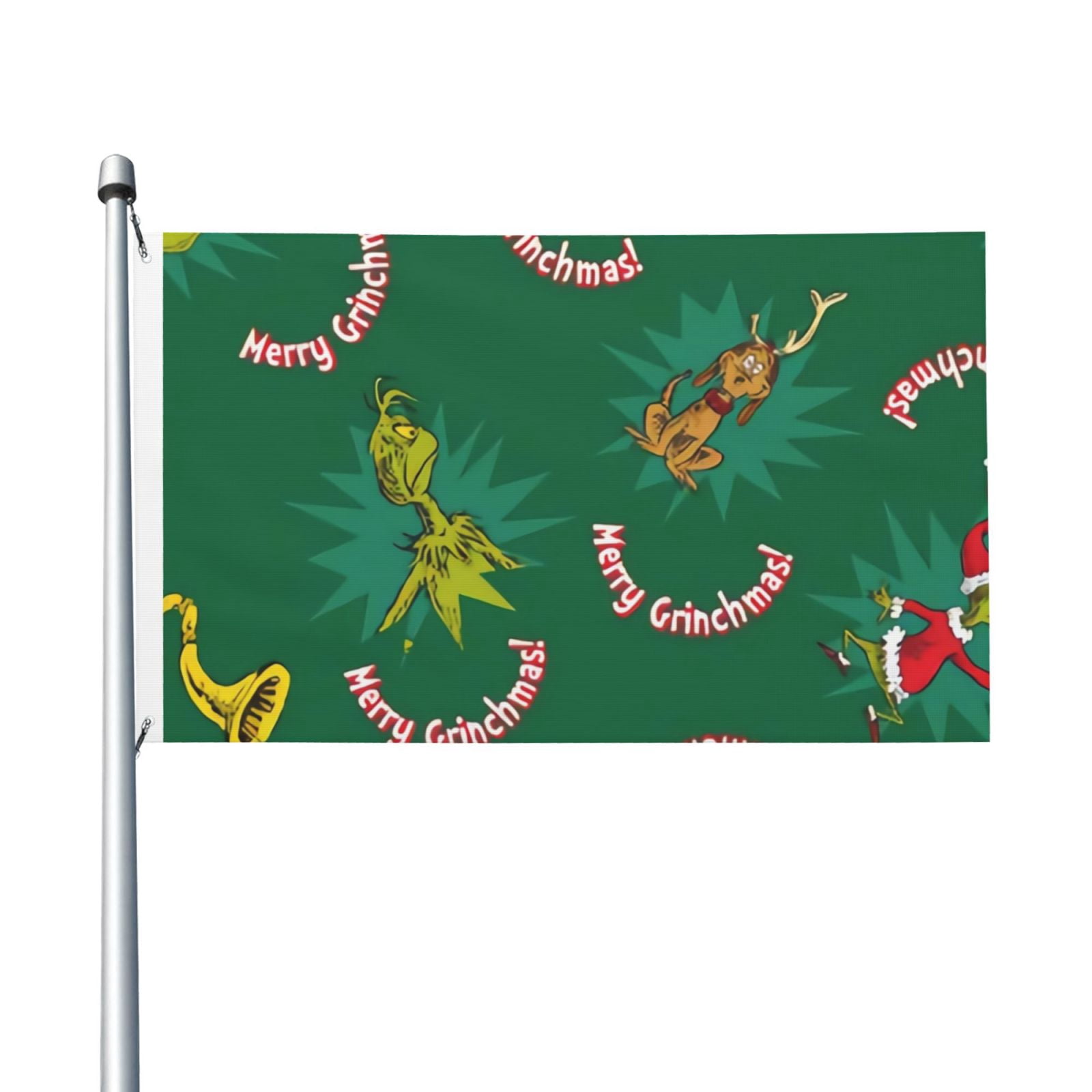 The Christmas Grinch 265 3x5ft Face Flag Fade Proof Holiday Fall Flag ...
