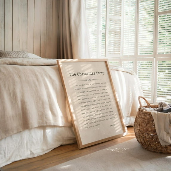 The Christmas Story Wall Art The Nativity Story Printable Christian ...