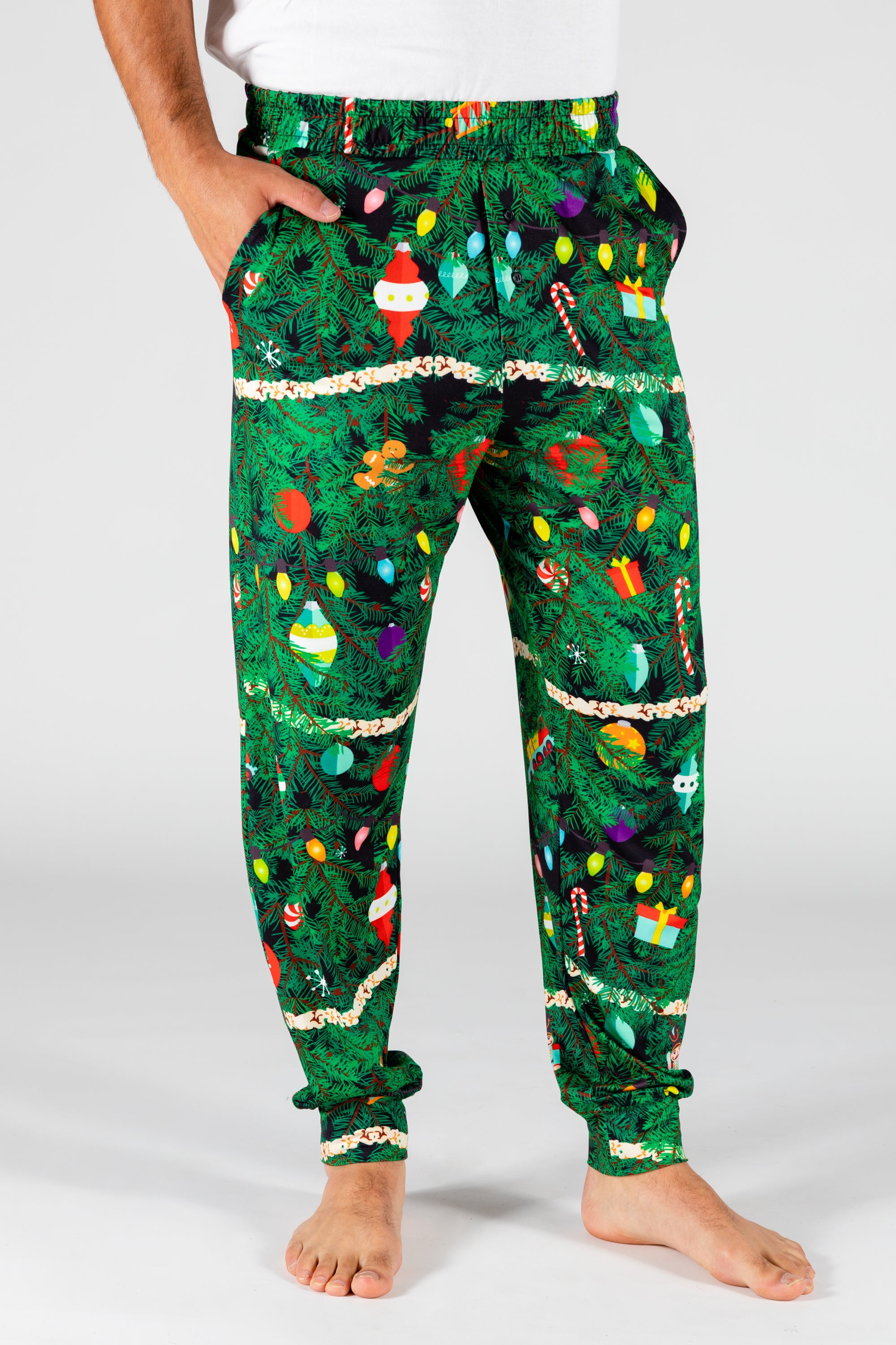 The Christmas Tree Camo - Shinesty Men's Christmas Tree Print Pajama ...