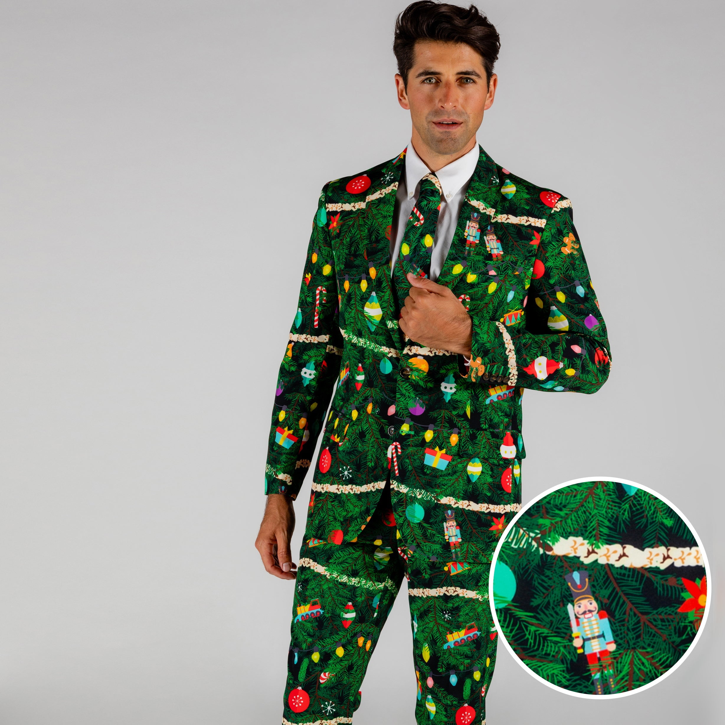 The Christmas Tree Camo - Shinesty Mens Christmas Tree Print Suit US ...
