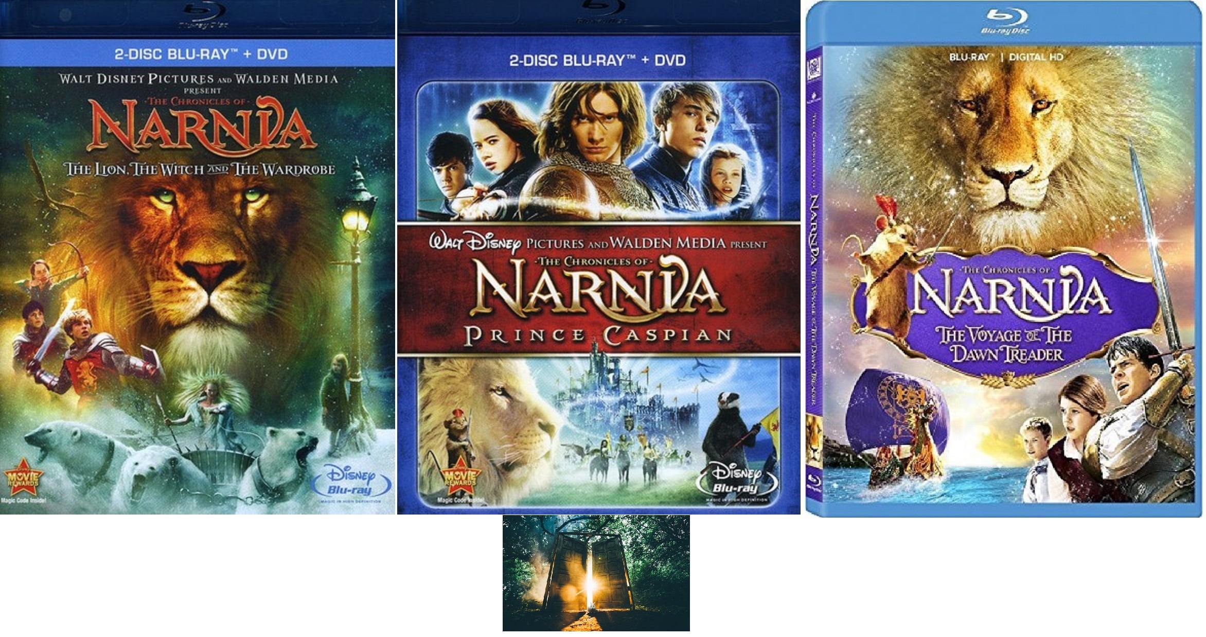 The Chronicles of Narnia Trilogy Blu Ray Collection, Includes Glossy ...
