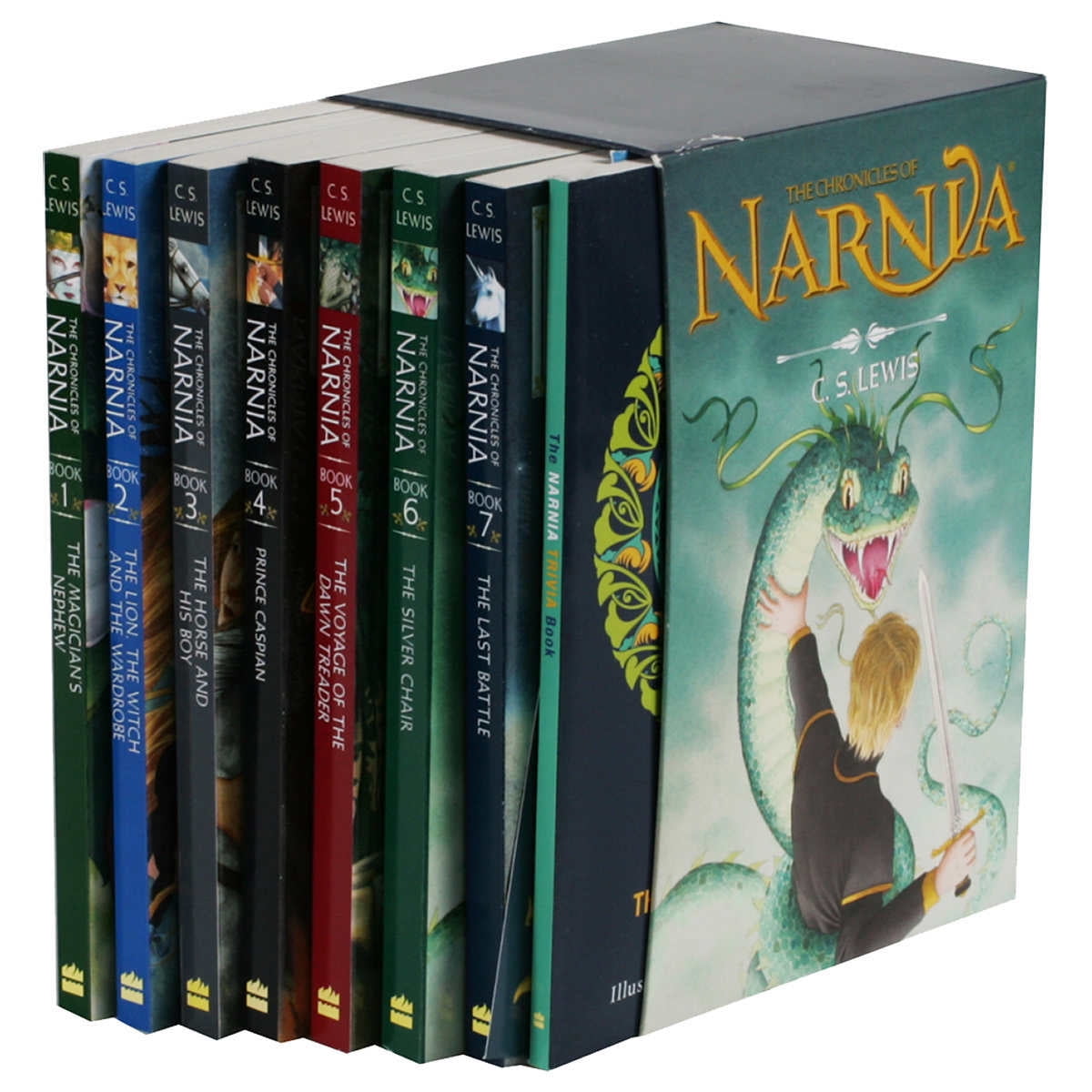 The Chronicles of Narnia Series 8 Book Collection Set, (Paperback ...