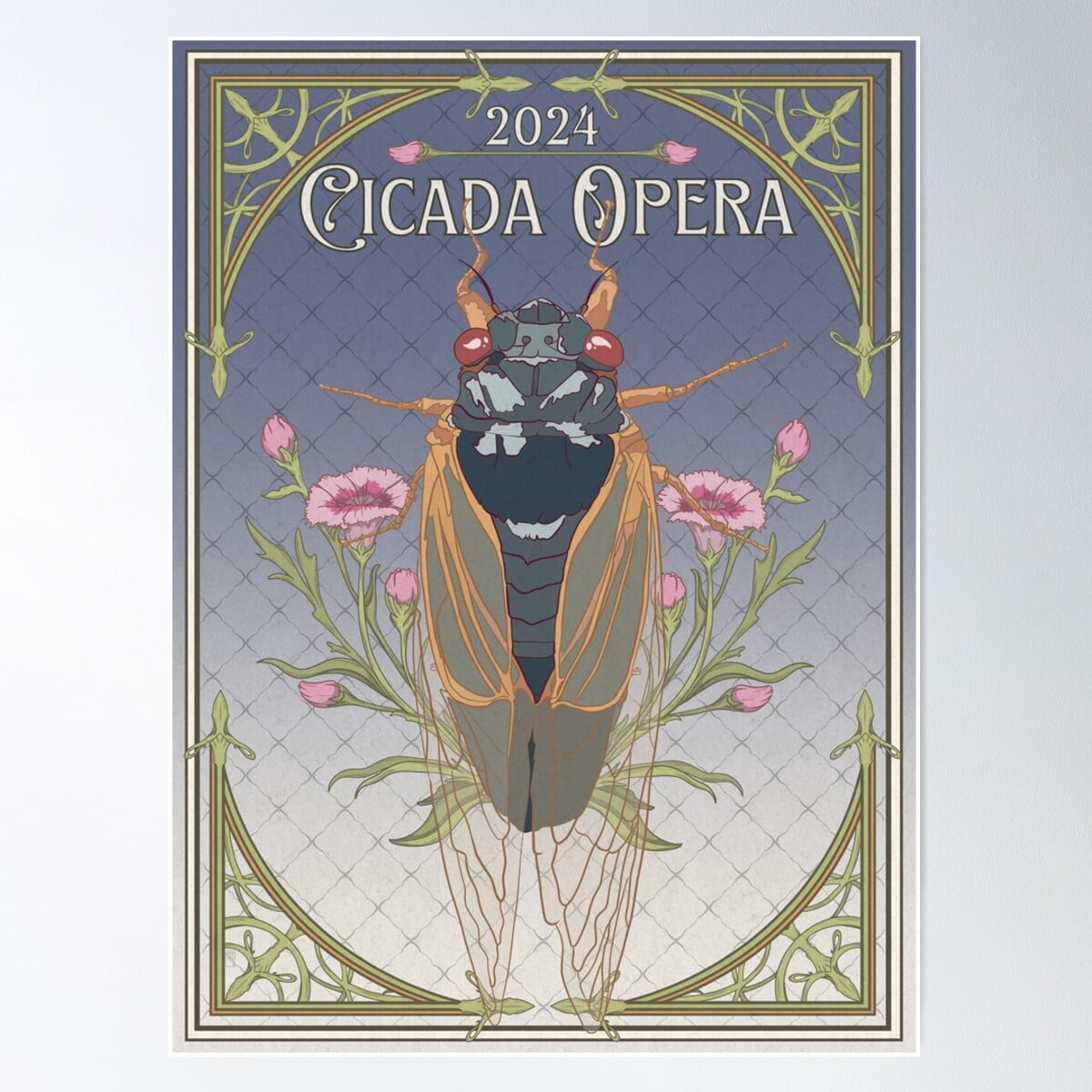 The Cicada Opera Of 2024 Poster Wall Art, Modern Wall Decor For Living ...