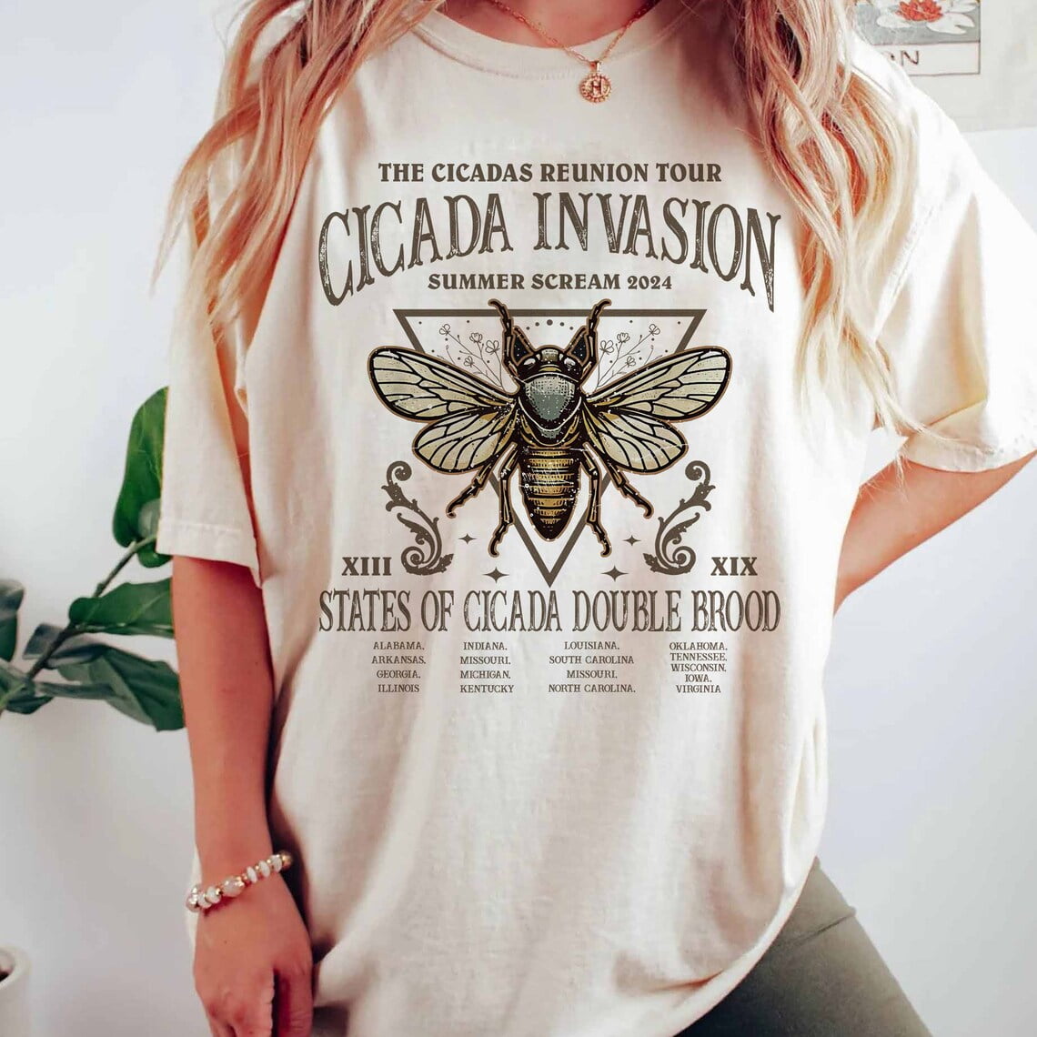 The Cicadas Reunion Tour 2024 Comfort Colors Shirt, Cicada Invasion ...