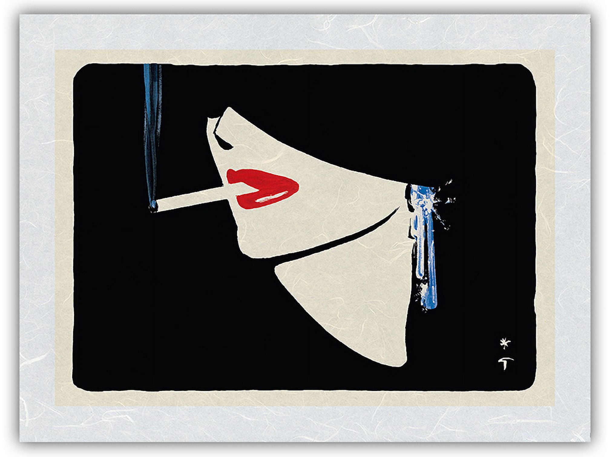 The Cigarette (La Cigarette) - Lady Smoking - Vintage French ...