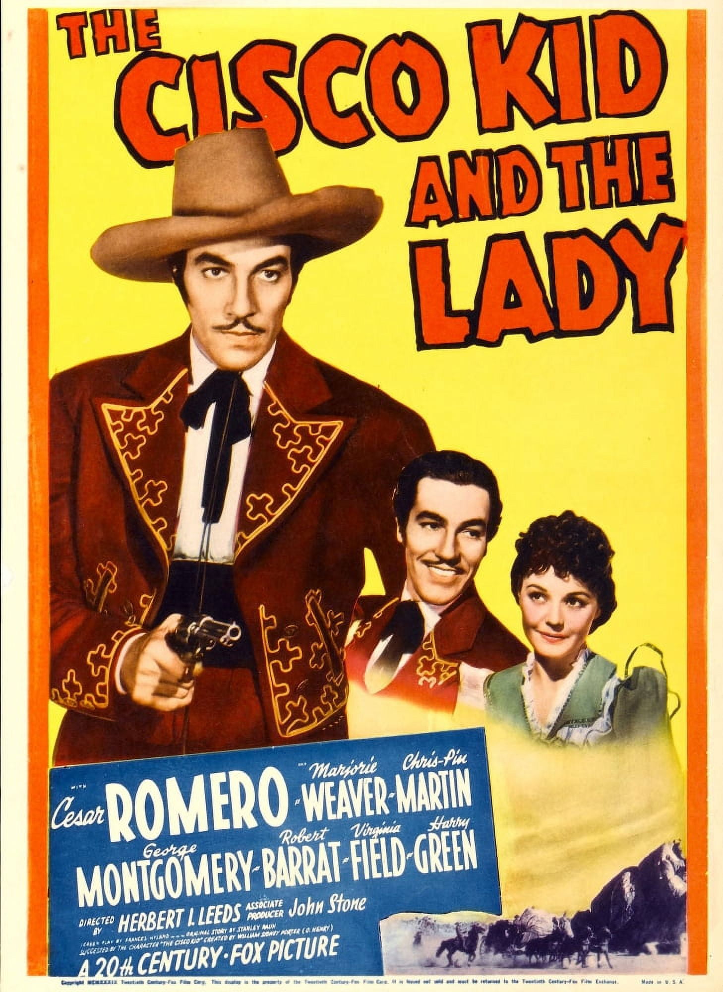 The Cisco Kid And The Lady From Left: Cesar Romero Marjorie Weaver On ...