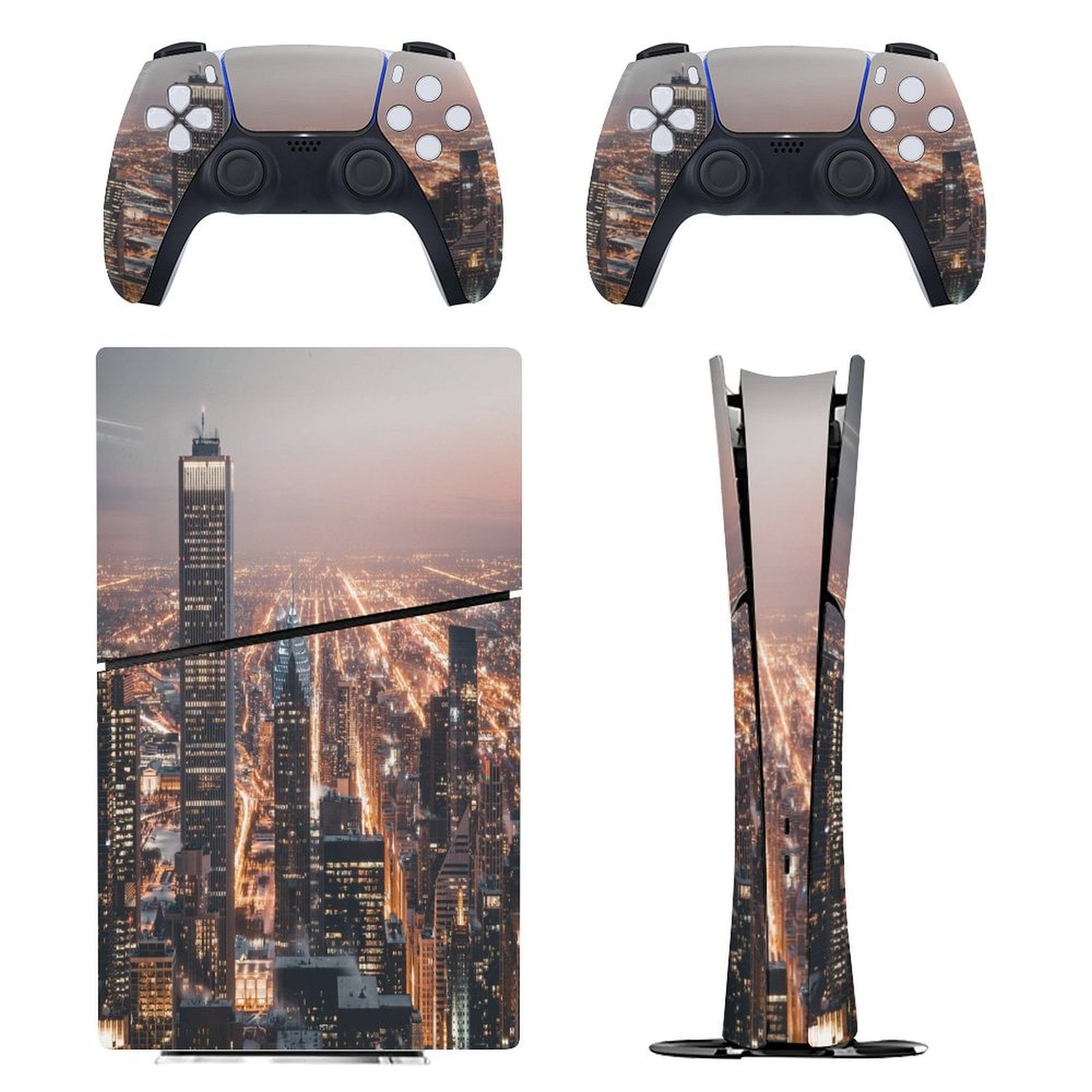 The City at Night PS5/PS5 Slim Digital Disc Skin Sticker For Console ...