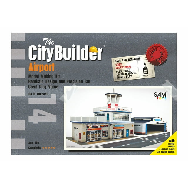 The CityBuilder AIRPORT Cardboard Model Making Kit (1:48) O Scale for ...
