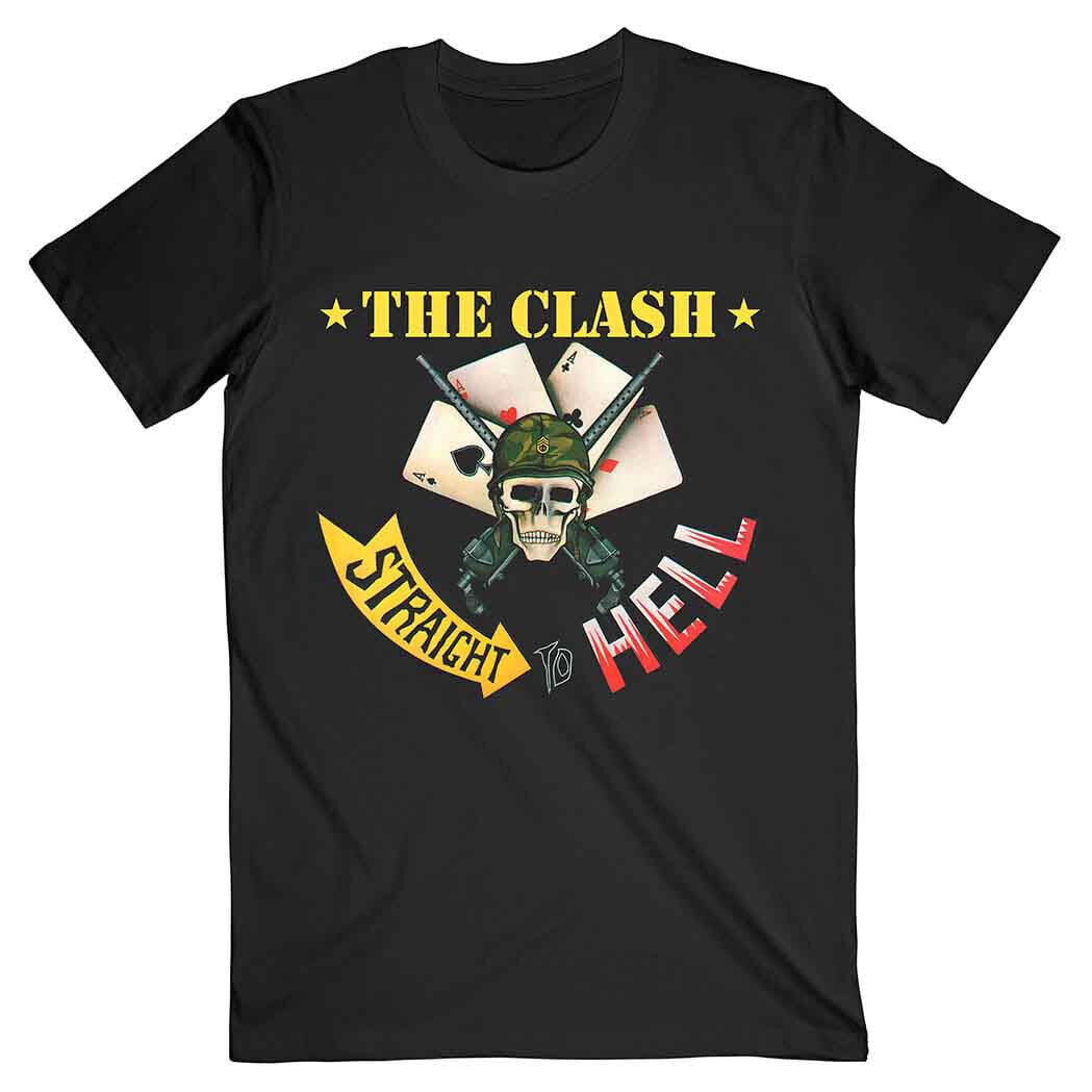 The Clash T-Shirt Straight To Hell Band Official Black New - Walmart.com
