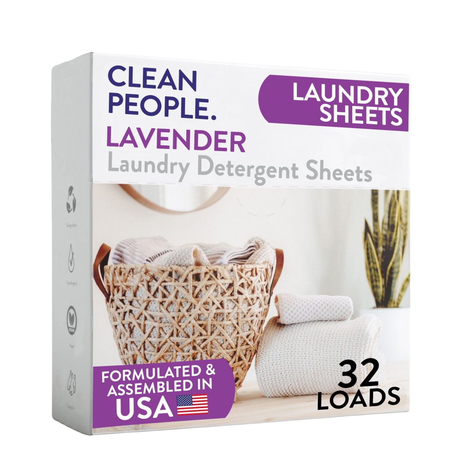 The Clean People Laundry Detergent Sheets - Laundry Soap - Ultra ...