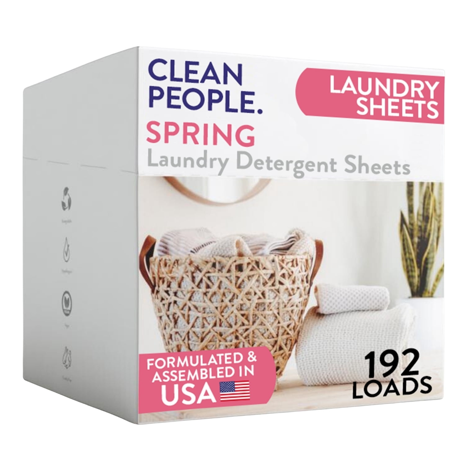 The Clean People Laundry Detergent Sheets - Laundry Soap - Ultra ...