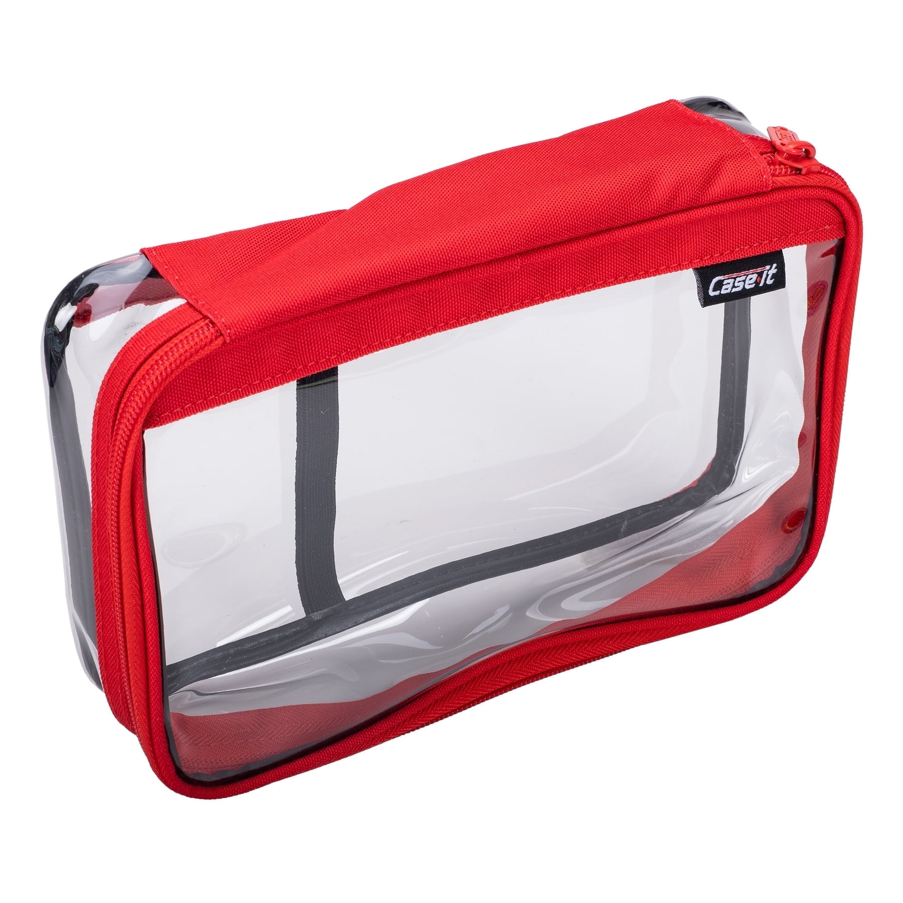 Case-it The Clear XL Pouch, Large Capacity Clear Pencil case, Clear ...