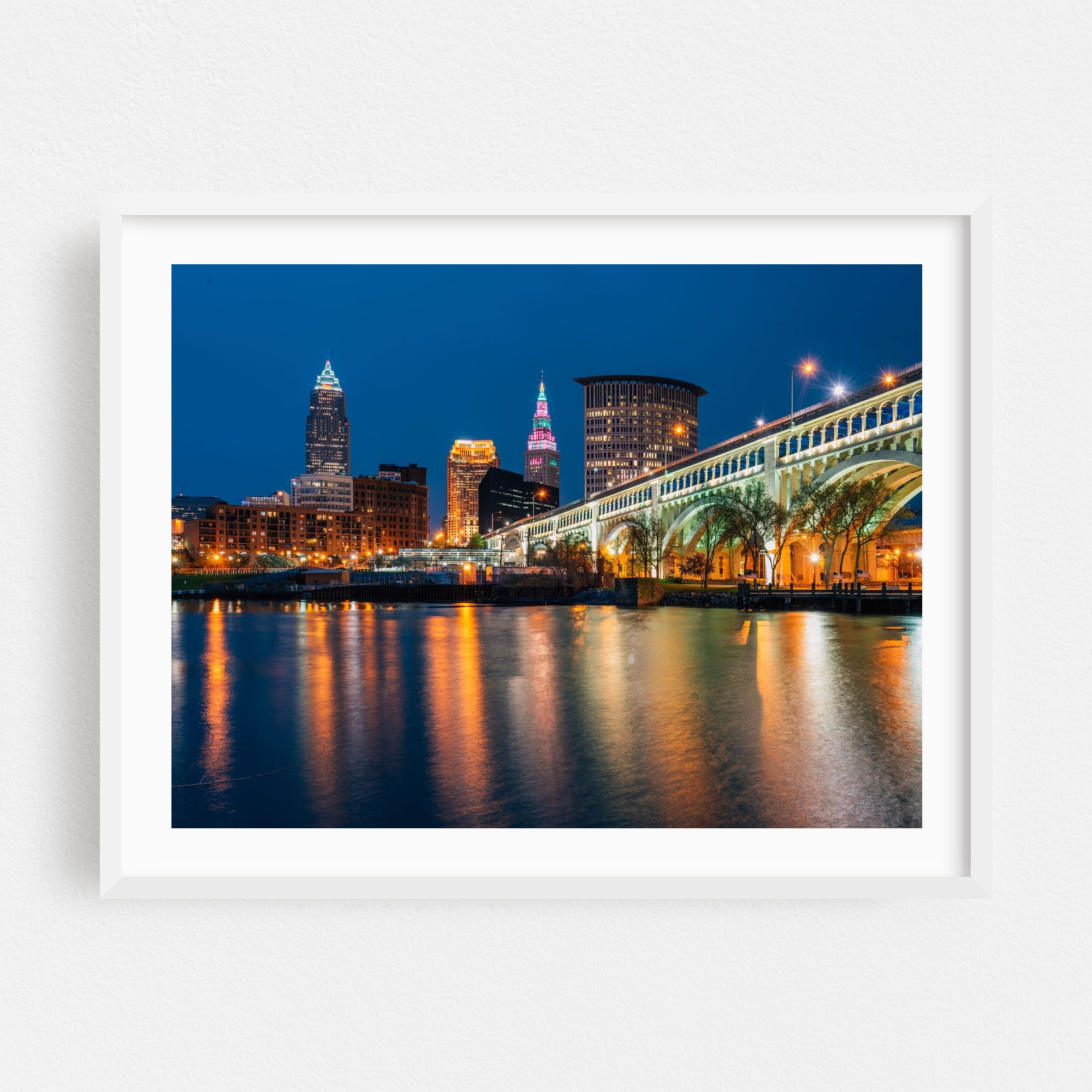 The Cleveland Skyline - Cleveland Ohio Photography Cityscape Nightlife ...