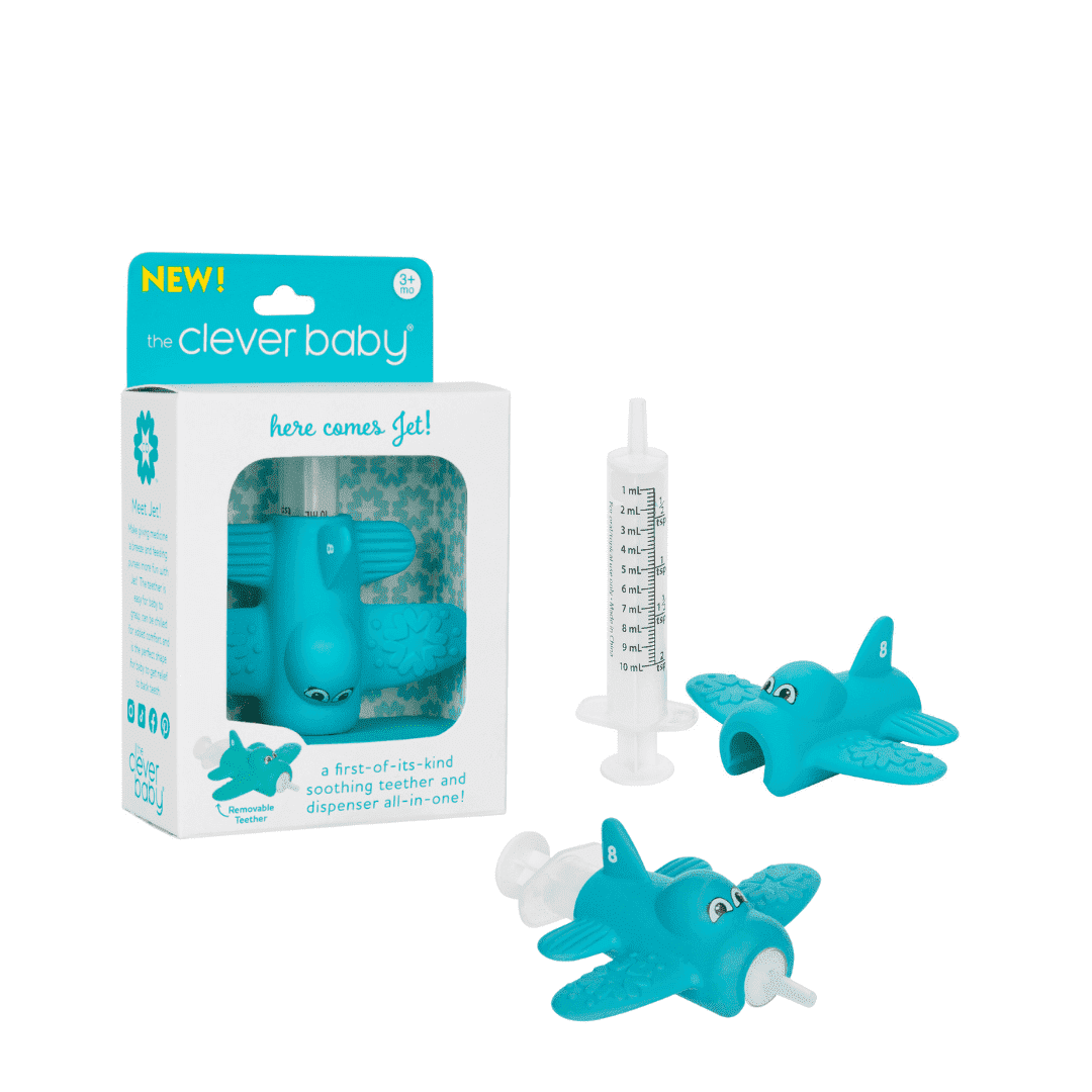The Clever Baby Teether and Dispenser Duo, Jet / Baby Medicine ...