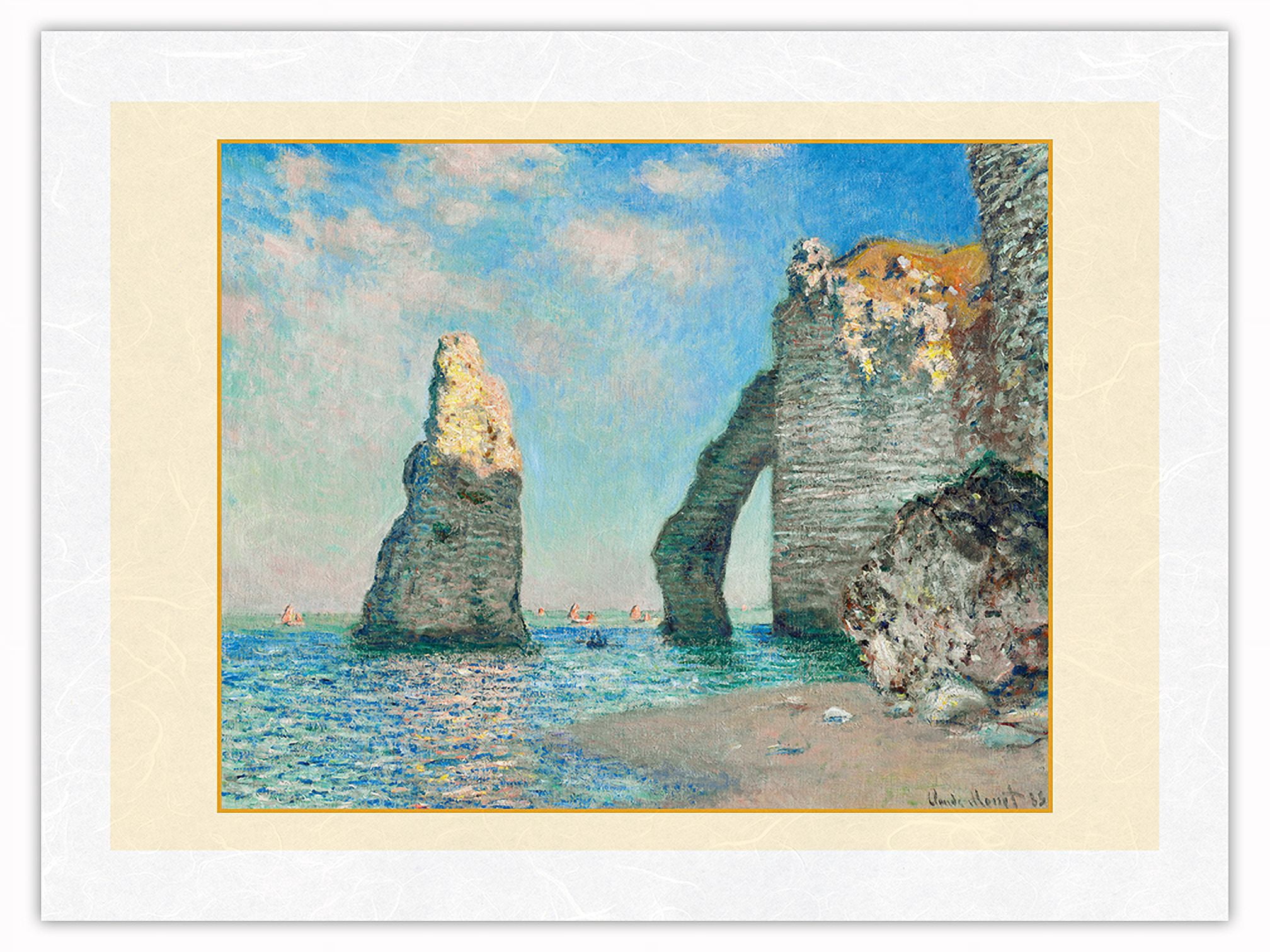 The Cliffs at Étretat France - From an Original Color Painting by ...