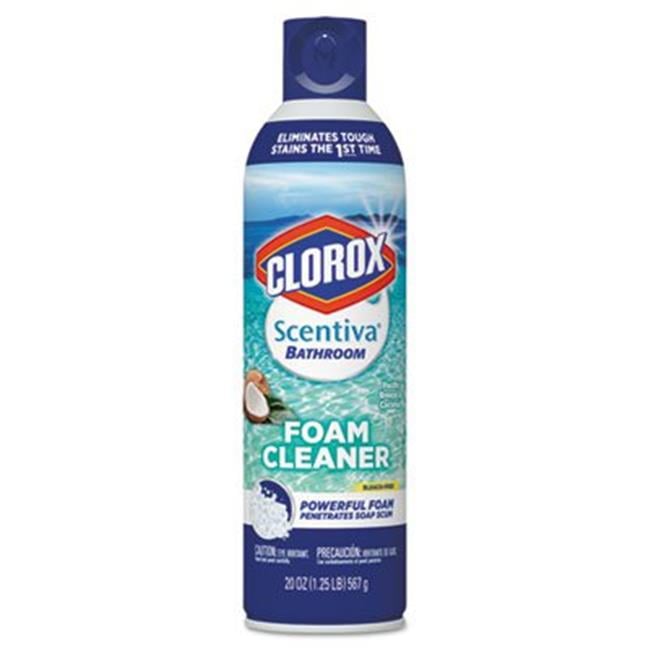 The Clorox 20 oz Bathroom Foam Cleaner, Foaming Aerosol Multi-Surfac ...