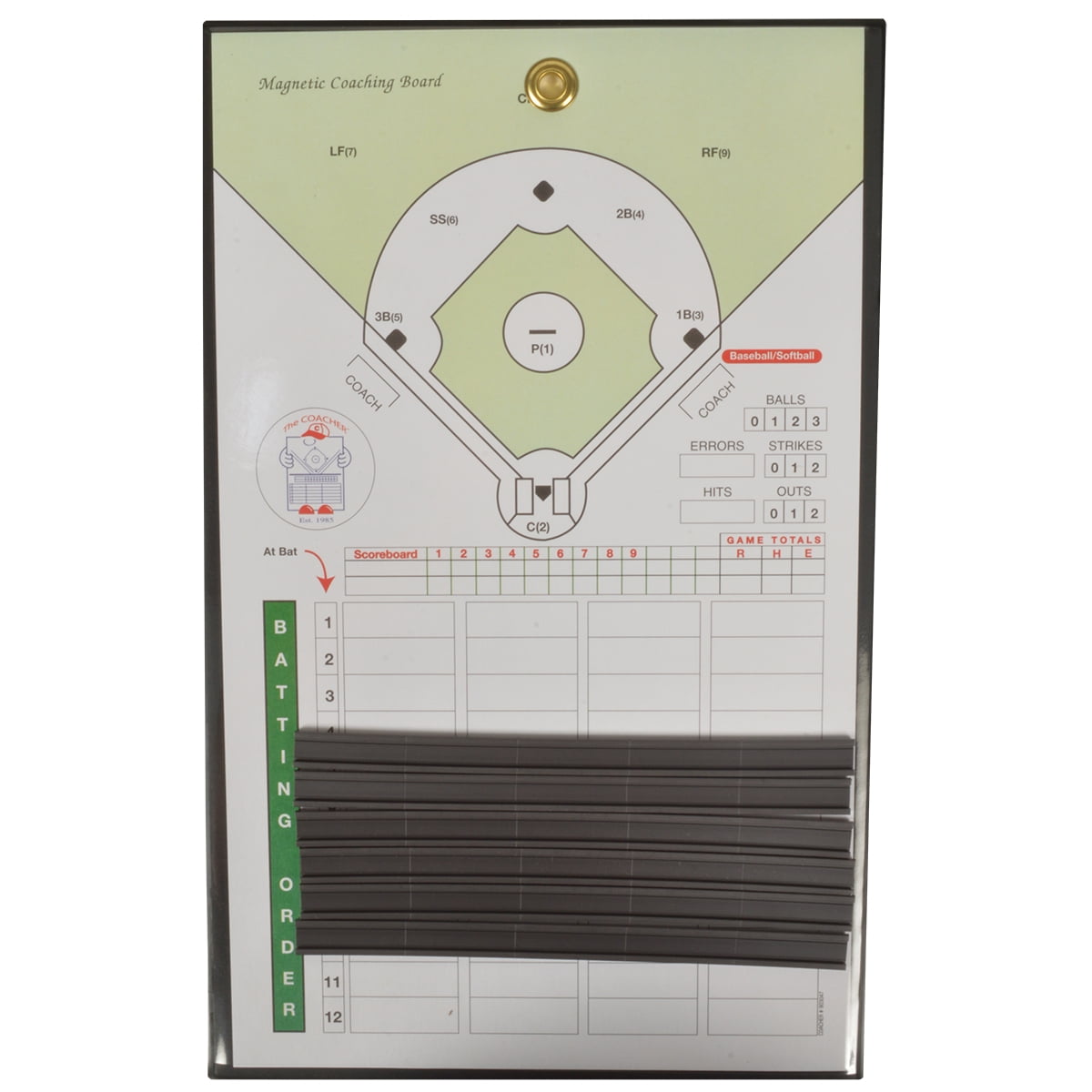 The Coacher Hybrid Baseball and Softball Line-Up Magnetic Coaching ...